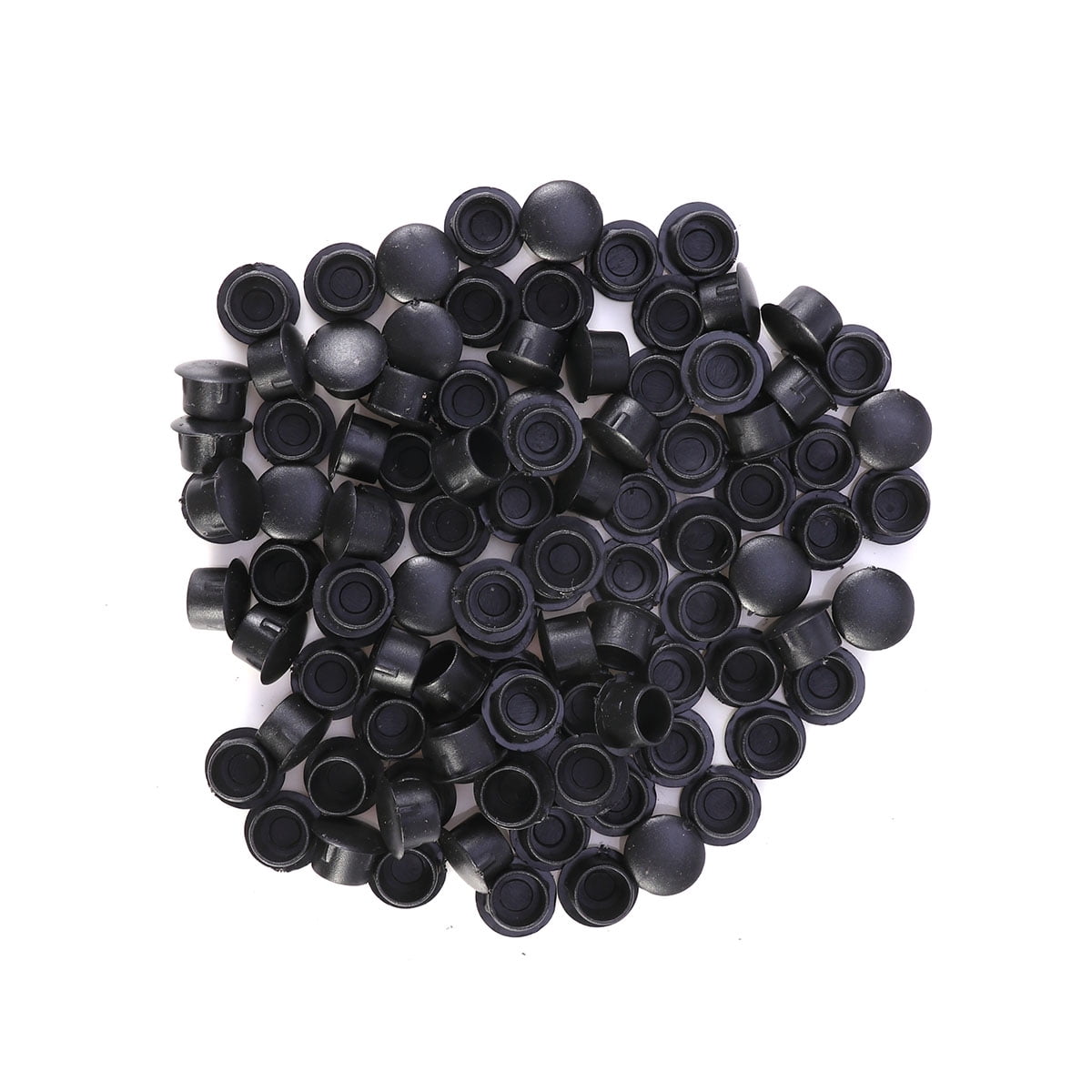FONDOTIN Screw Cover Caps Plastic Black 100Pcs for Kitchen Cabinet ...