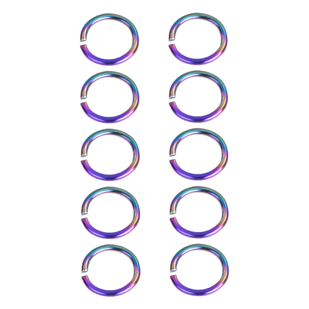 FONDOTIN 100Pcs Compact Stainless Steel Connecting Ring For Diy Jewelry ...