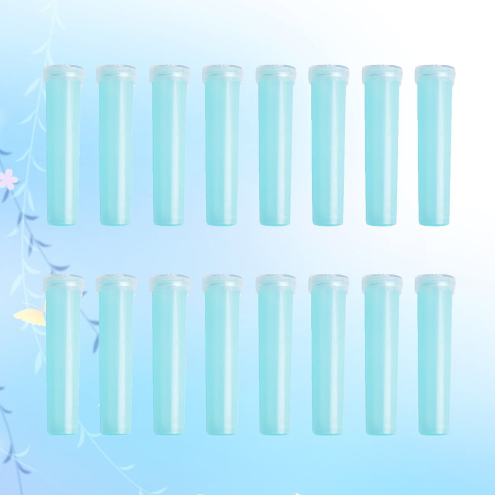 FONDOTIN 100Pcs Cylindrical Floral Water Tubes Sky Blue for Flower ...