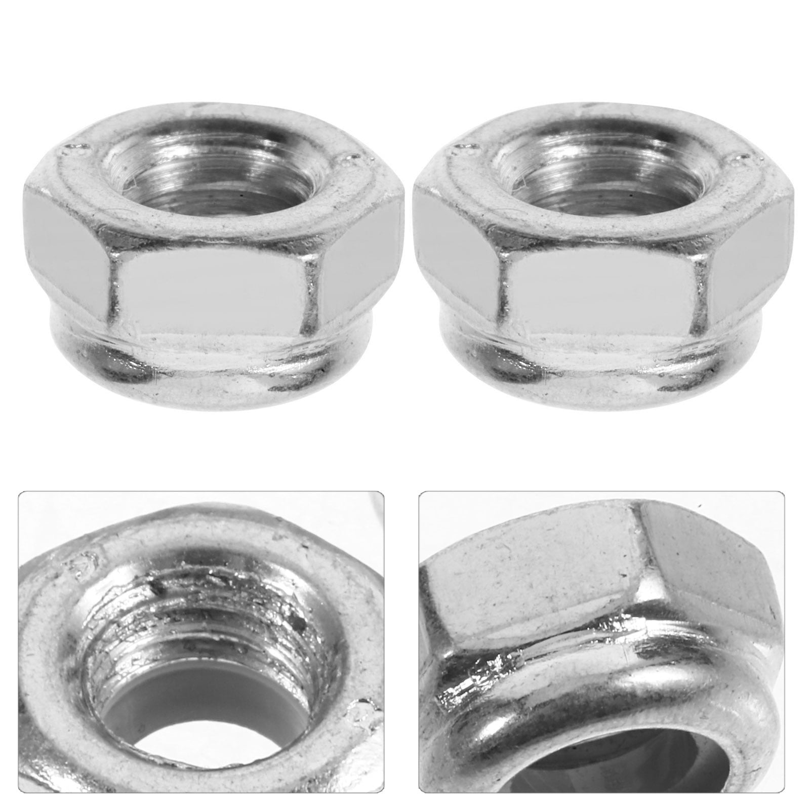 FONDOTIN 100Pcs Small Lock Nut Stainless Steel Lock Nuts Sports ...