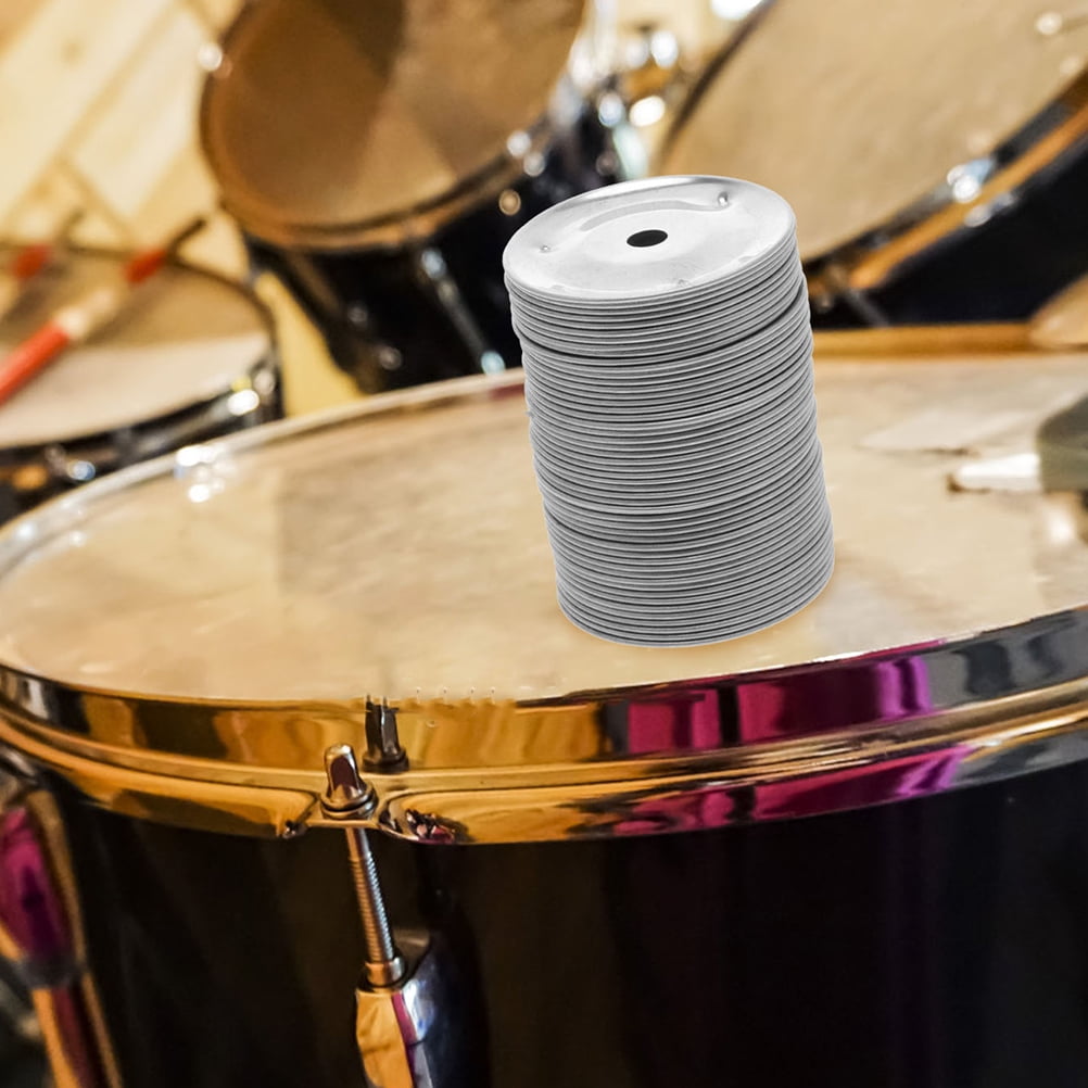 FONDOTIN 100pcs Single Ring Percussion Accessories Stainless Iron ...