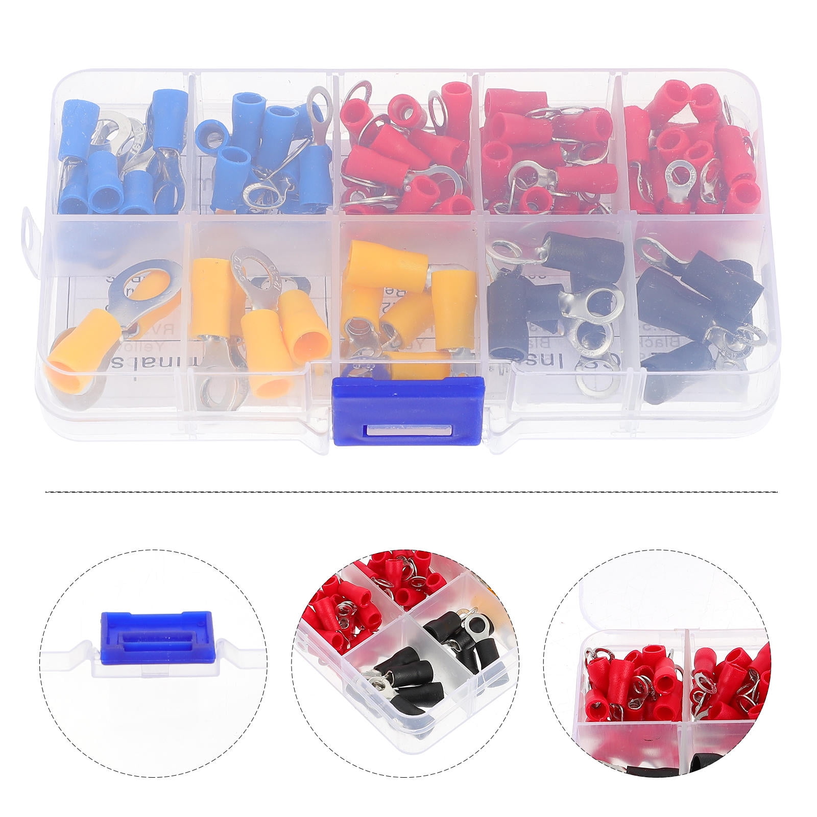 FONDOTIN 102pcs Wire Terminal Plastic for Easy Identification Electric ...
