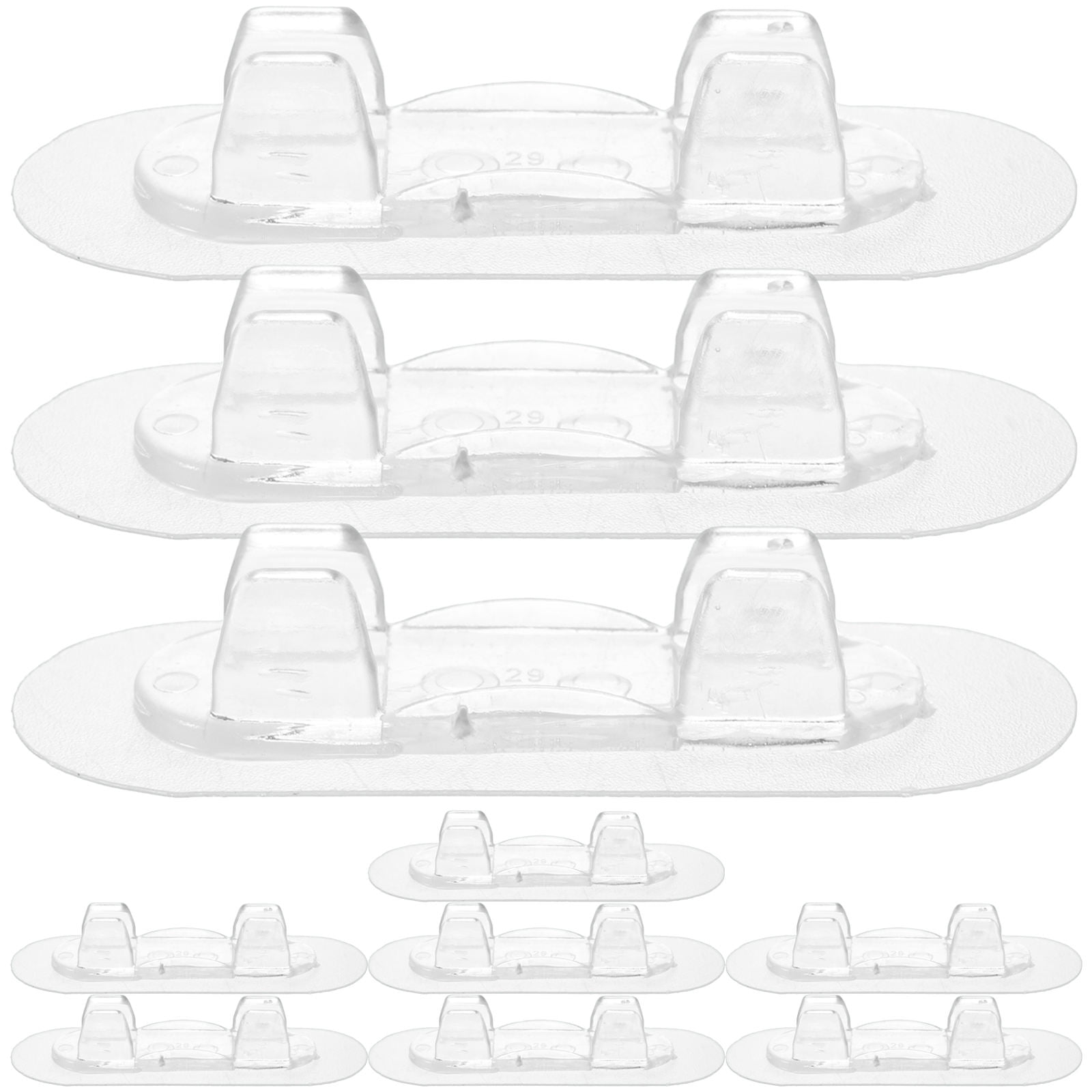 FONDOTIN 10Pcs Desk Wire Organiser Transparent Acrylic for Home Use and ...