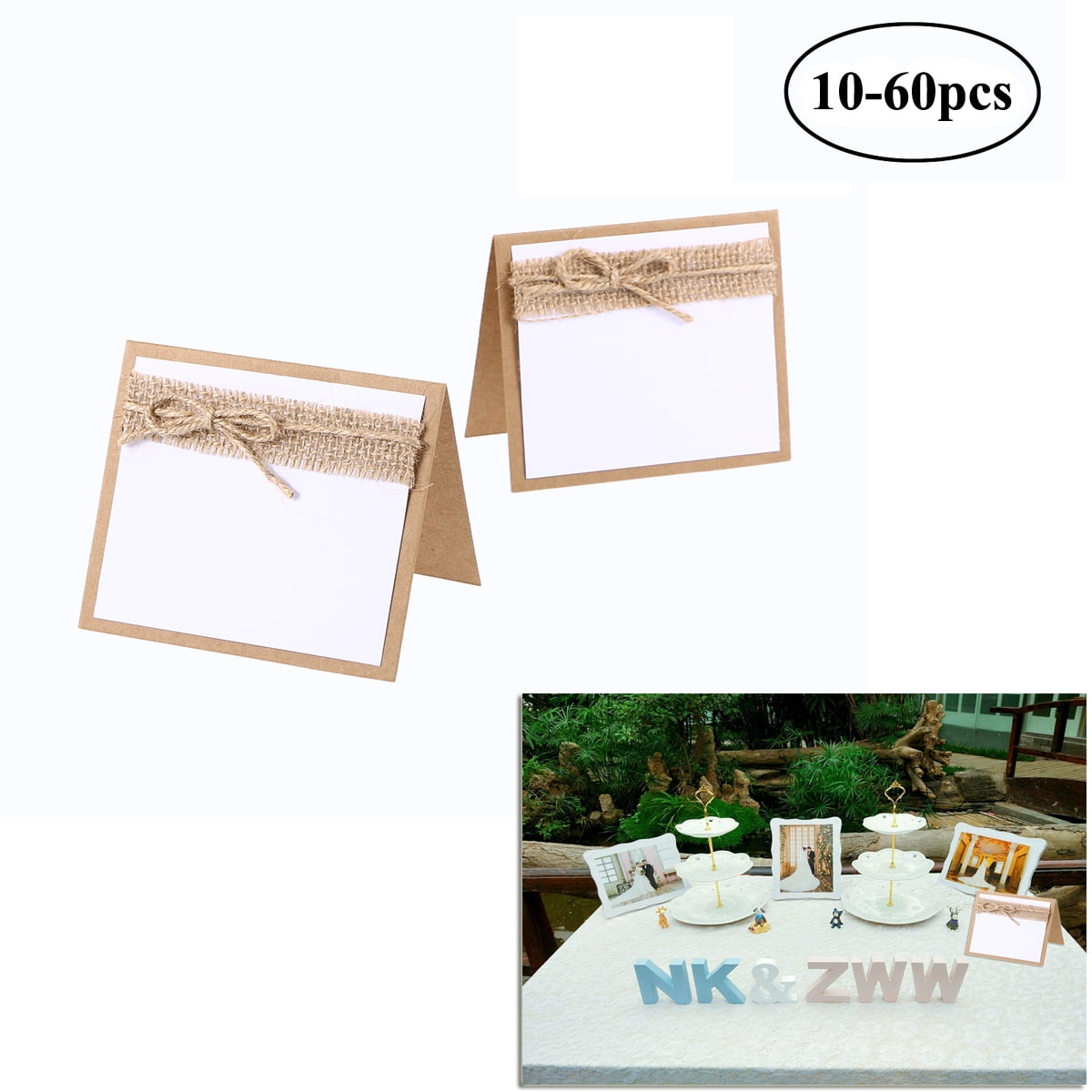 FONDOTIN guest name table card Place Card Paper Table Identification ...