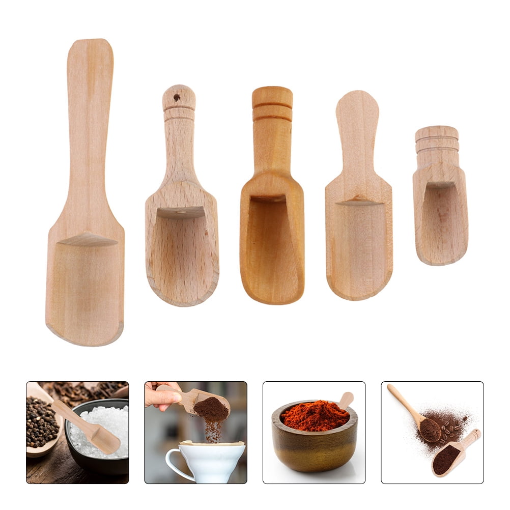 FONDOTIN 10Pcs Seasoning Salt Spoon Small Serving Spoons Flat Handle ...