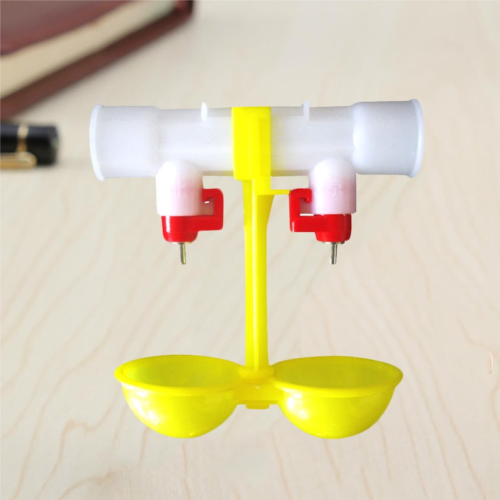 FONDOTIN 10Pcs Yellow Ball Type Chick Drinker Waterer For Chickens And ...