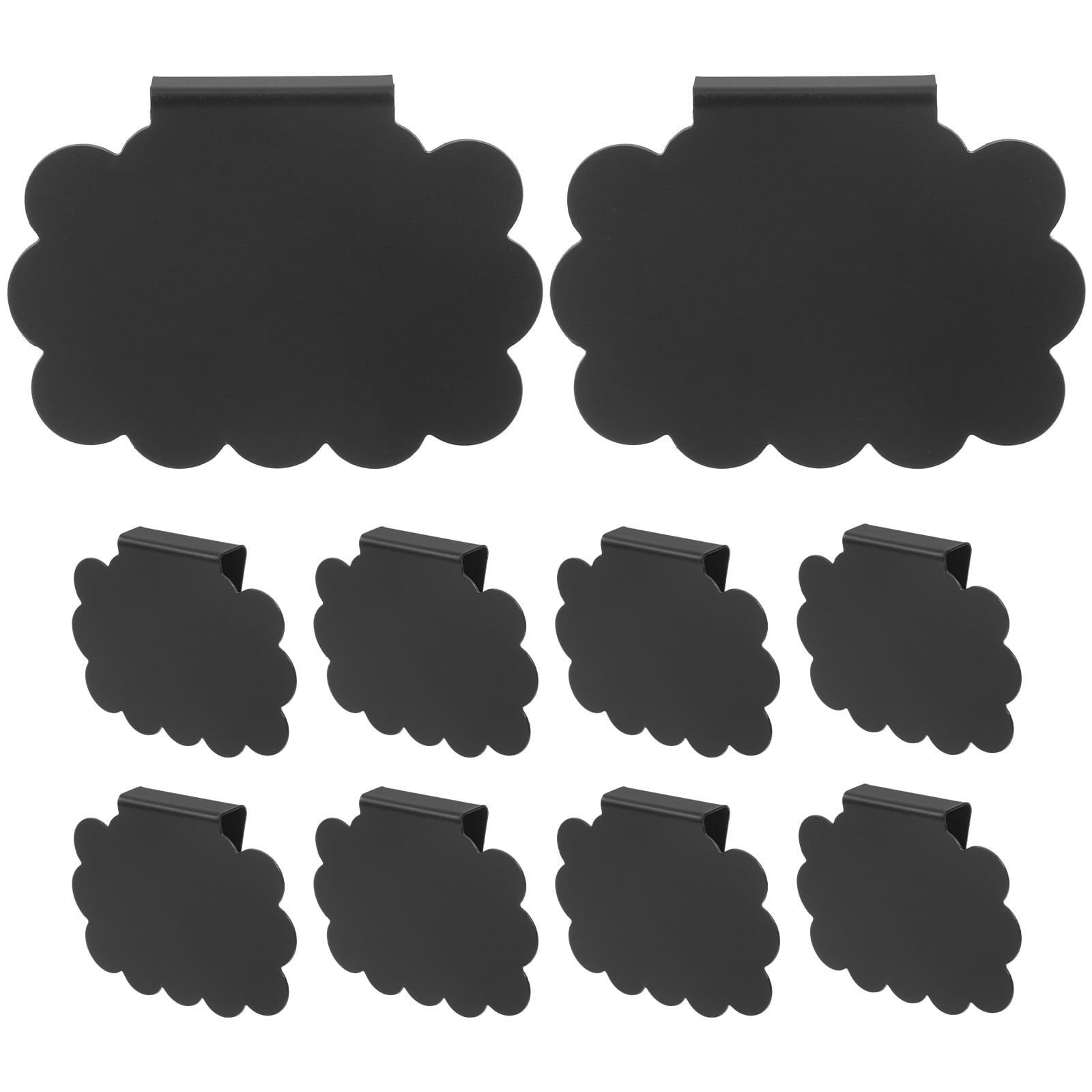 FONDOTIN 10pcs Black Chalkboard Clips Plastic Clip Holder For ...