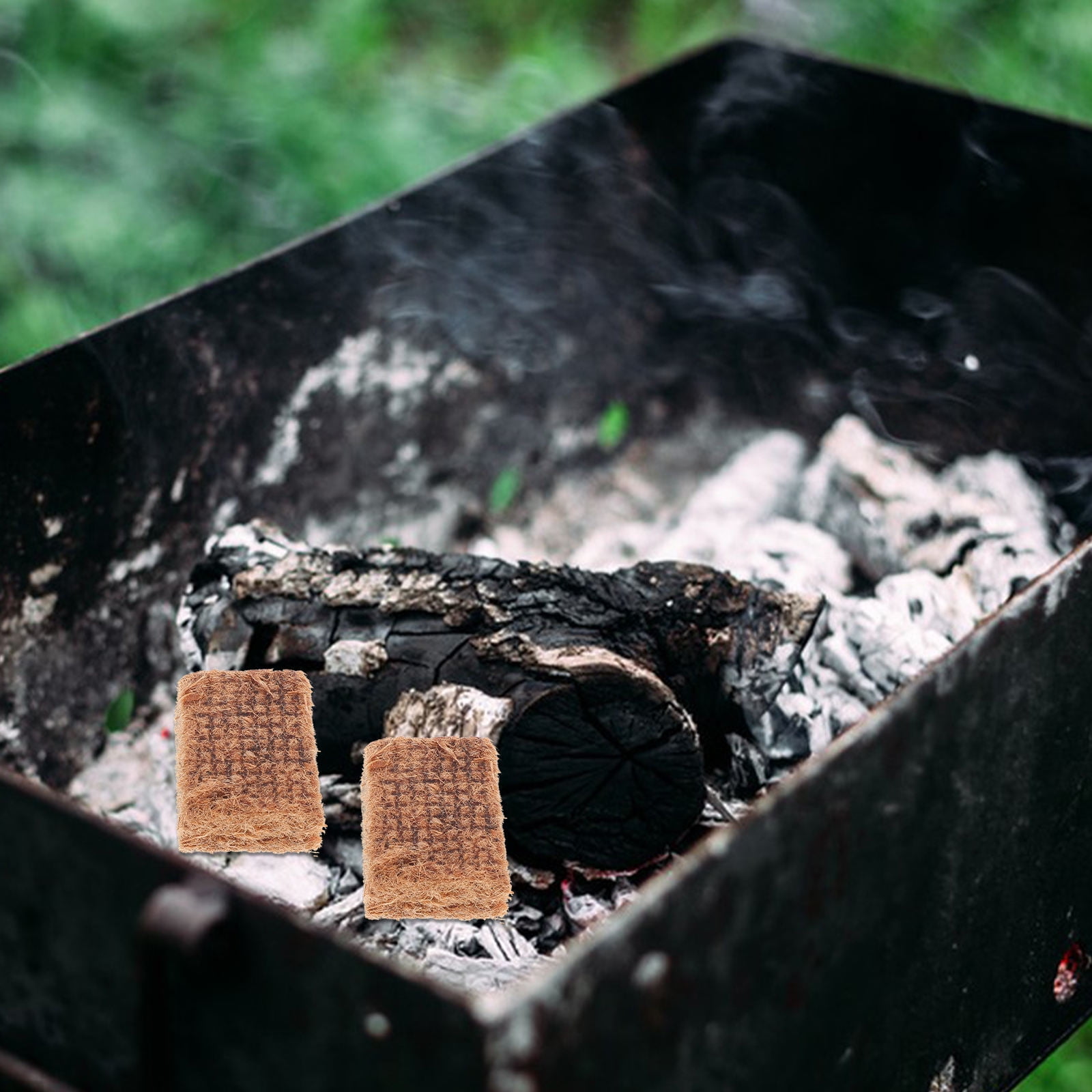 FONDOTIN 10pcs Charcoal Starter Cubes for Outdoor BBQ Fireplace and ...
