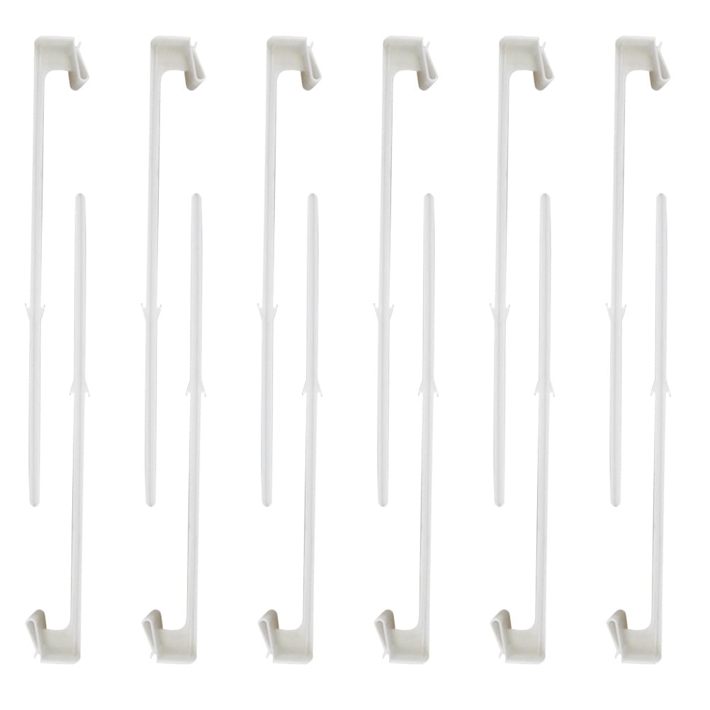 FONDOTIN Vehicle Flag Racks White for Professionals 12Pcs 20.5x1.8in ...