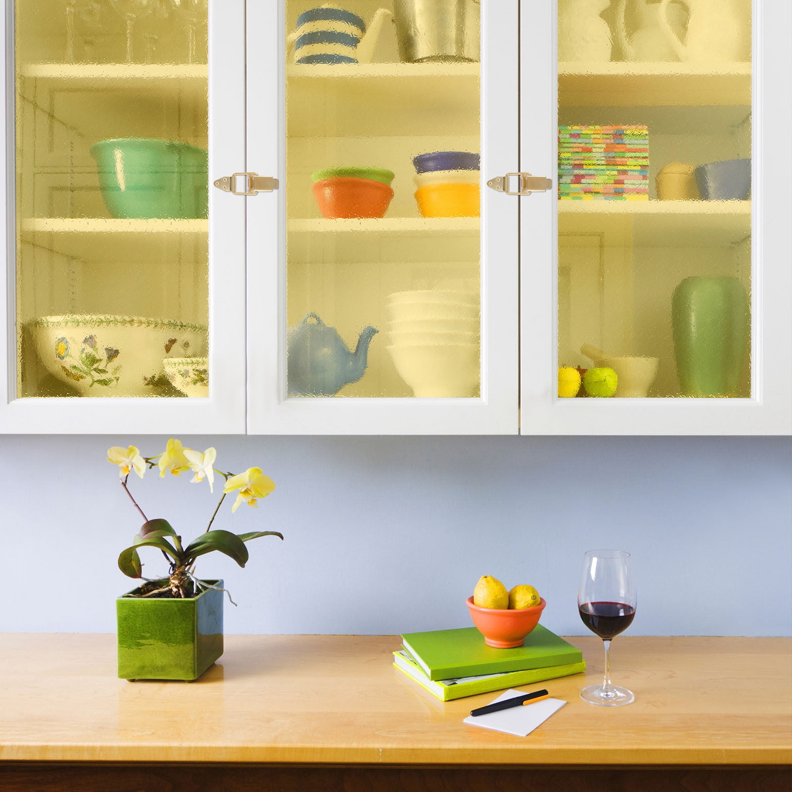 FONDOTIN 12Pcs 6.3X2.7cm Iron Toggle Clamp Latch for Case Box with ...