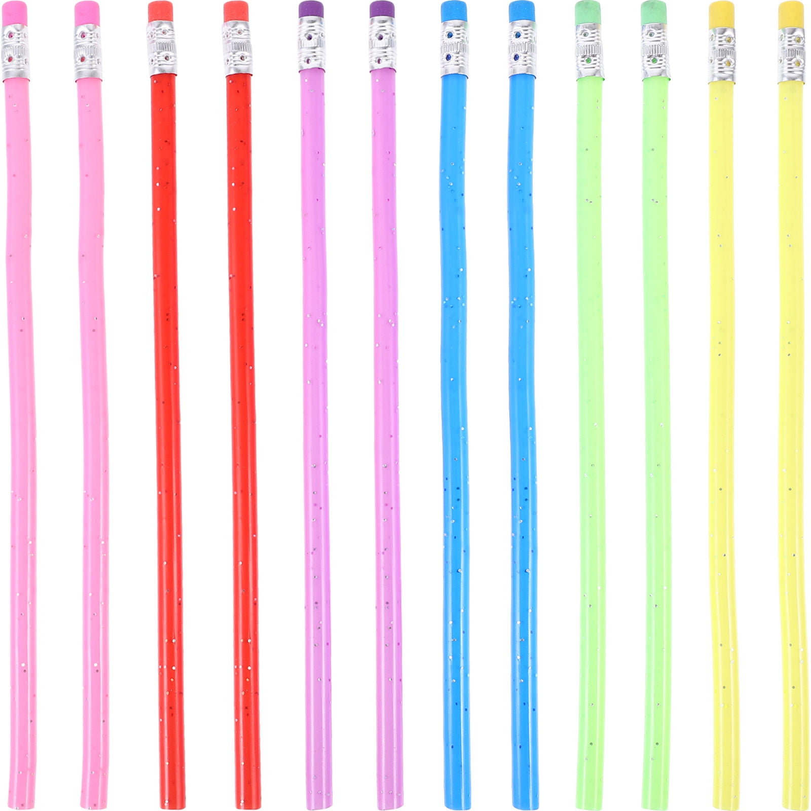 FONDOTIN PVC Pencil Assorted Color 12Pcs - Walmart.com