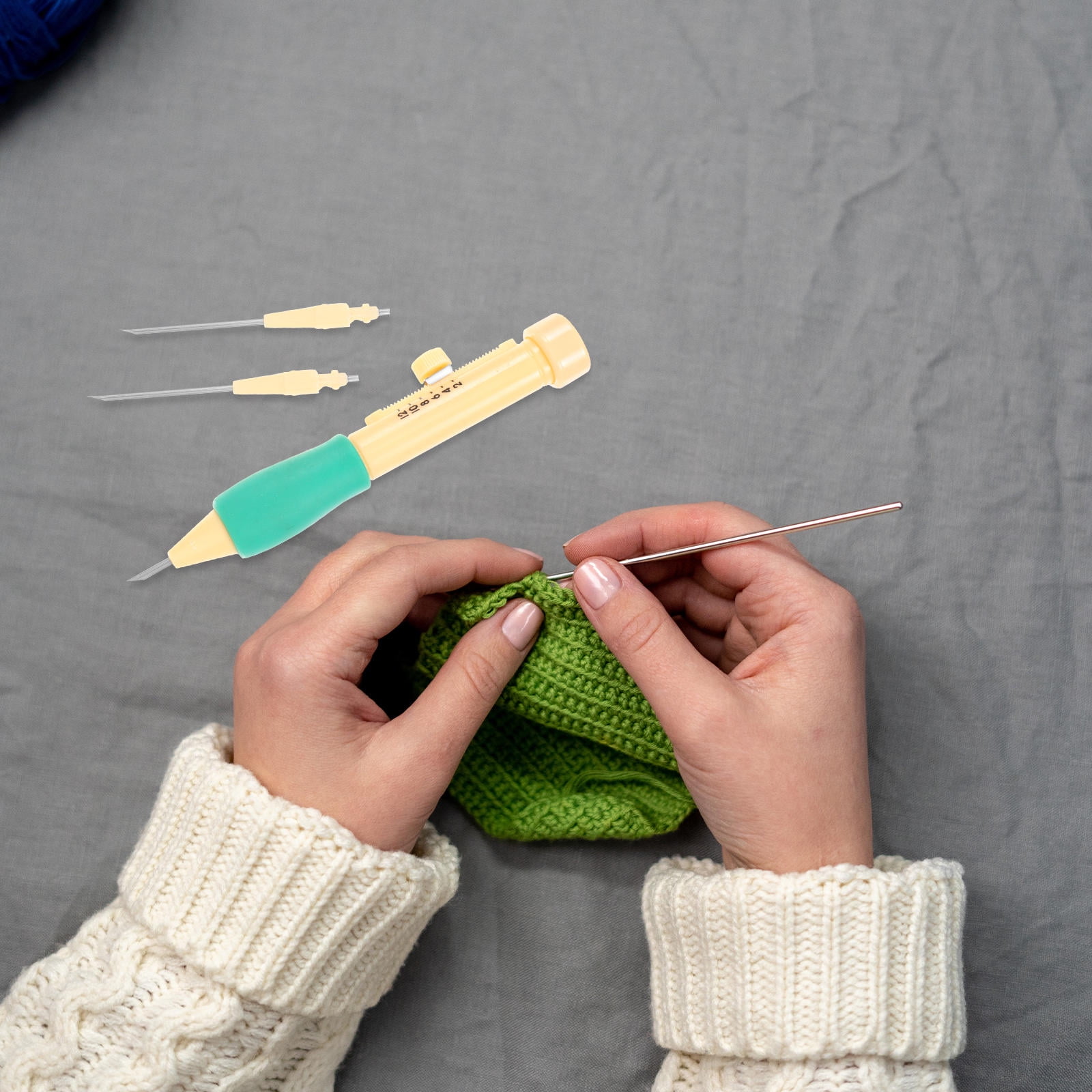 FONDOTIN 12Pcs Punch Needle Kits Adults Beginner For Diy Works Craft ...