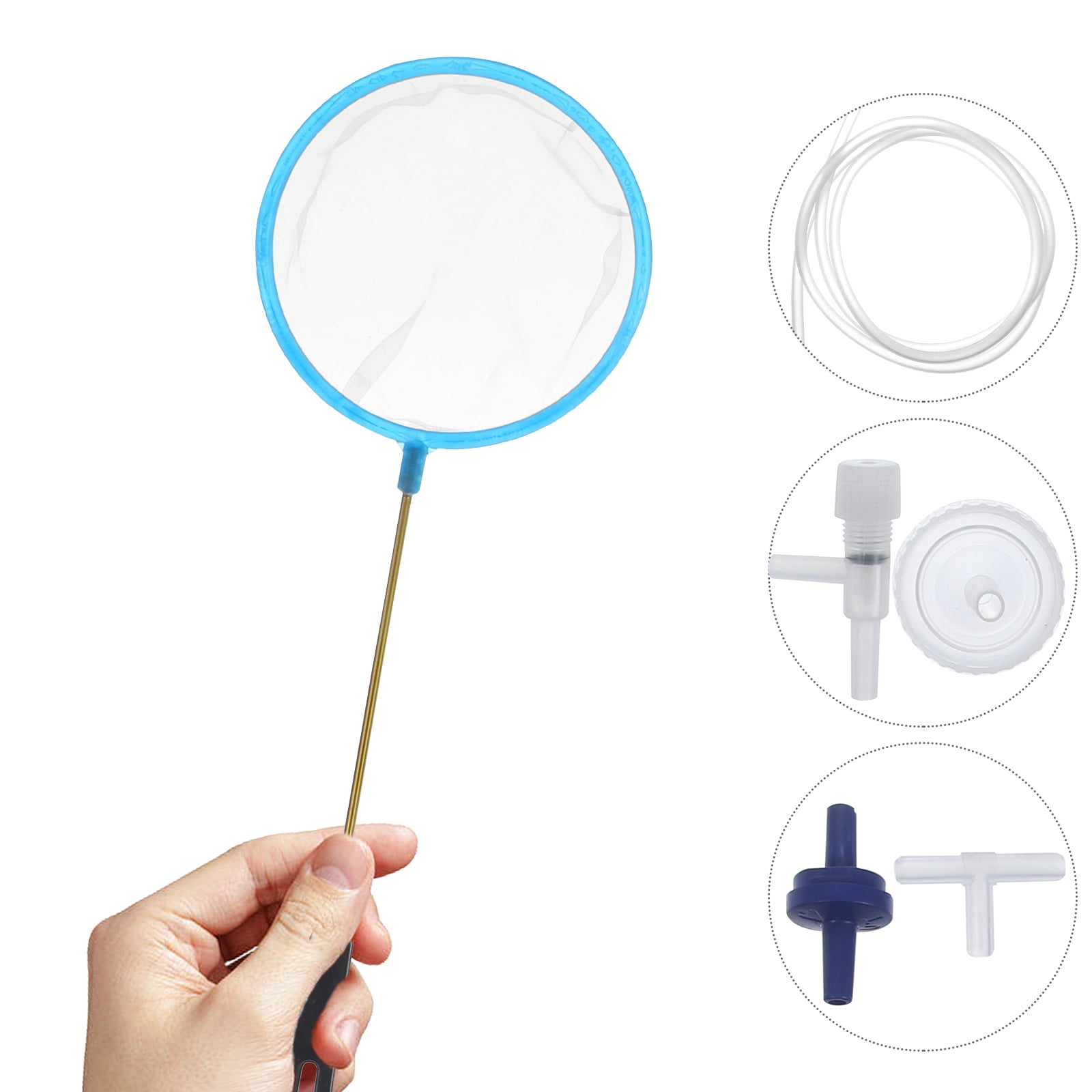 FONDOTIN 13Pcs White Plastic Shrimp Net Hatchery Sieve Set for ...