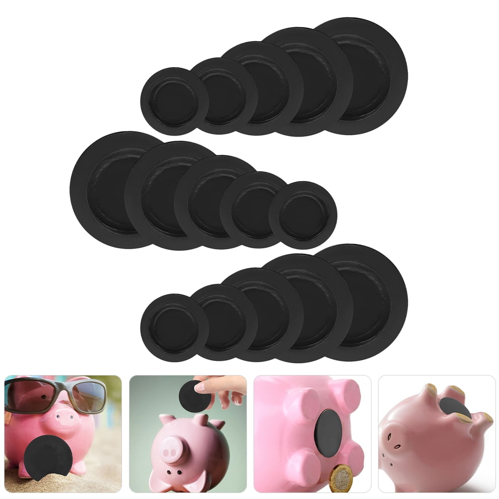 FONDOTIN 15pcs rubber plugs Saving Box Rubber Plugs Black Easy ...