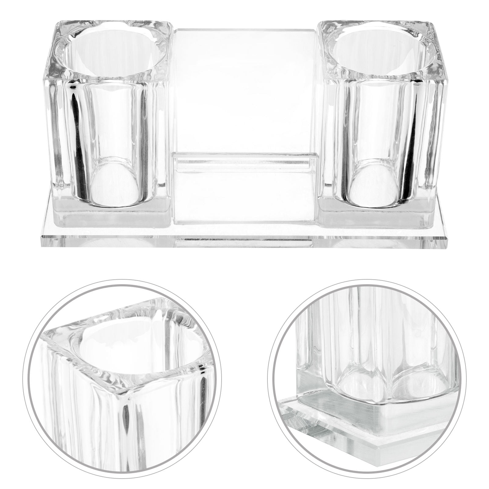 FONDOTIN 1Pack 11.5x3.5x2.6in Clear Acrylic Microphone Organizer for ...