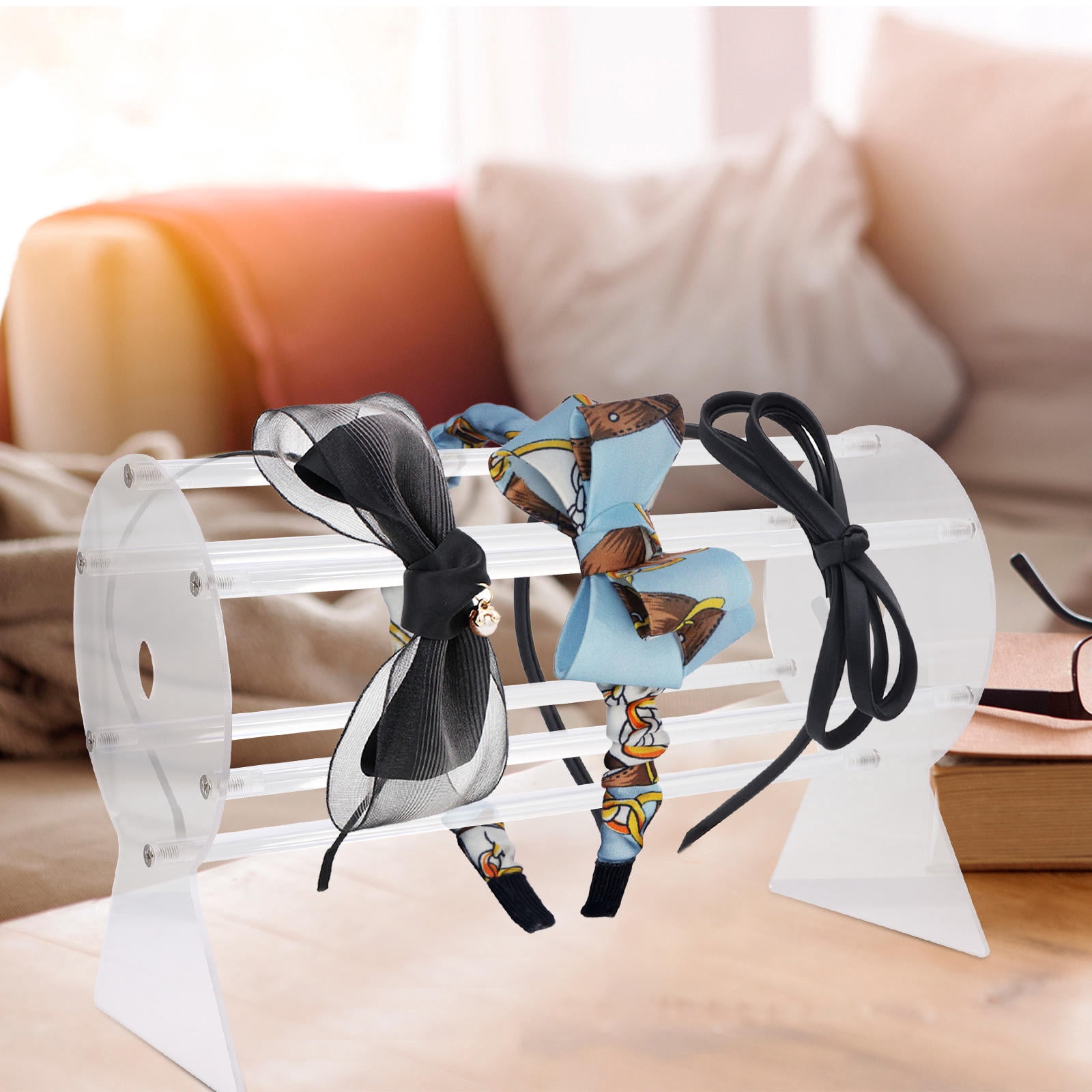 FONDOTIN 1Pack Acrylic Headband Organizer Rack for Storage and Display ...