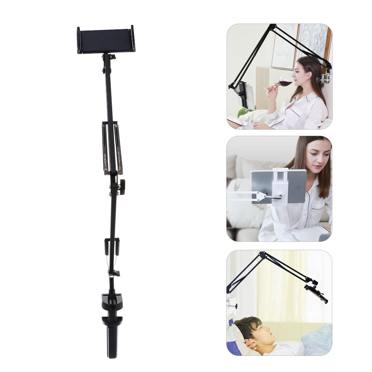 FONDOTIN 1Pack Articulating Arm Phone Mount Black Iron Plastic for ...
