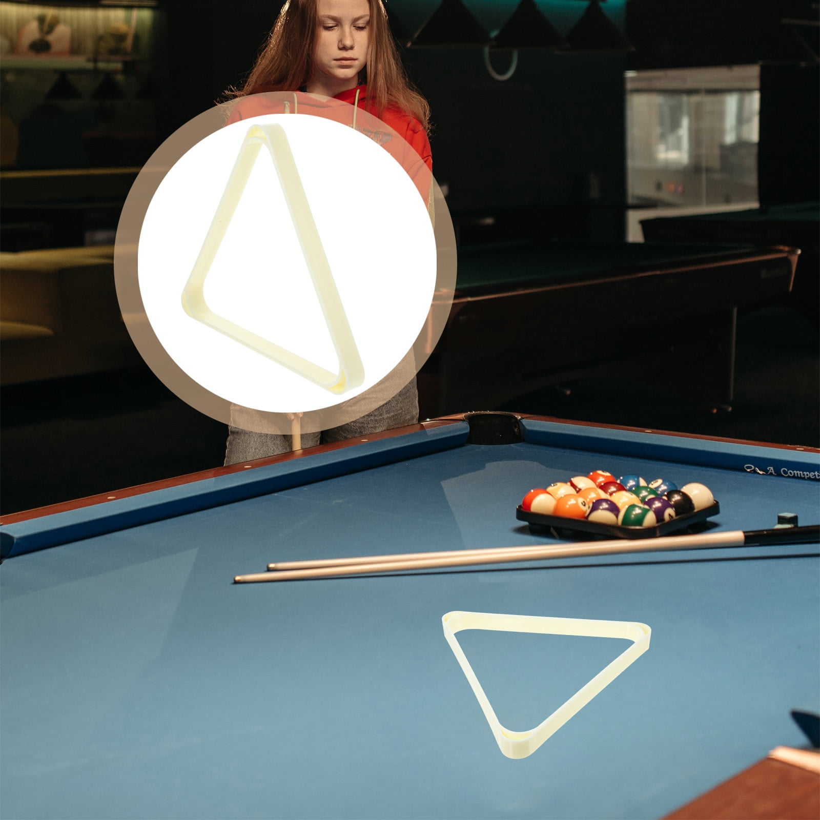 FONDOTIN 1Pack Billiard Ball Triangle Rack for Pool Table Accessories ...