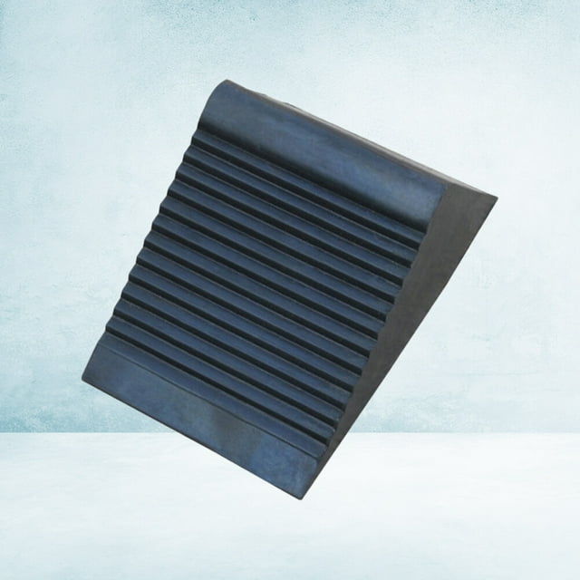 FONDOTIN 1Pack Black Rubber Car Stop Control Triangle Tire Chocks for ...