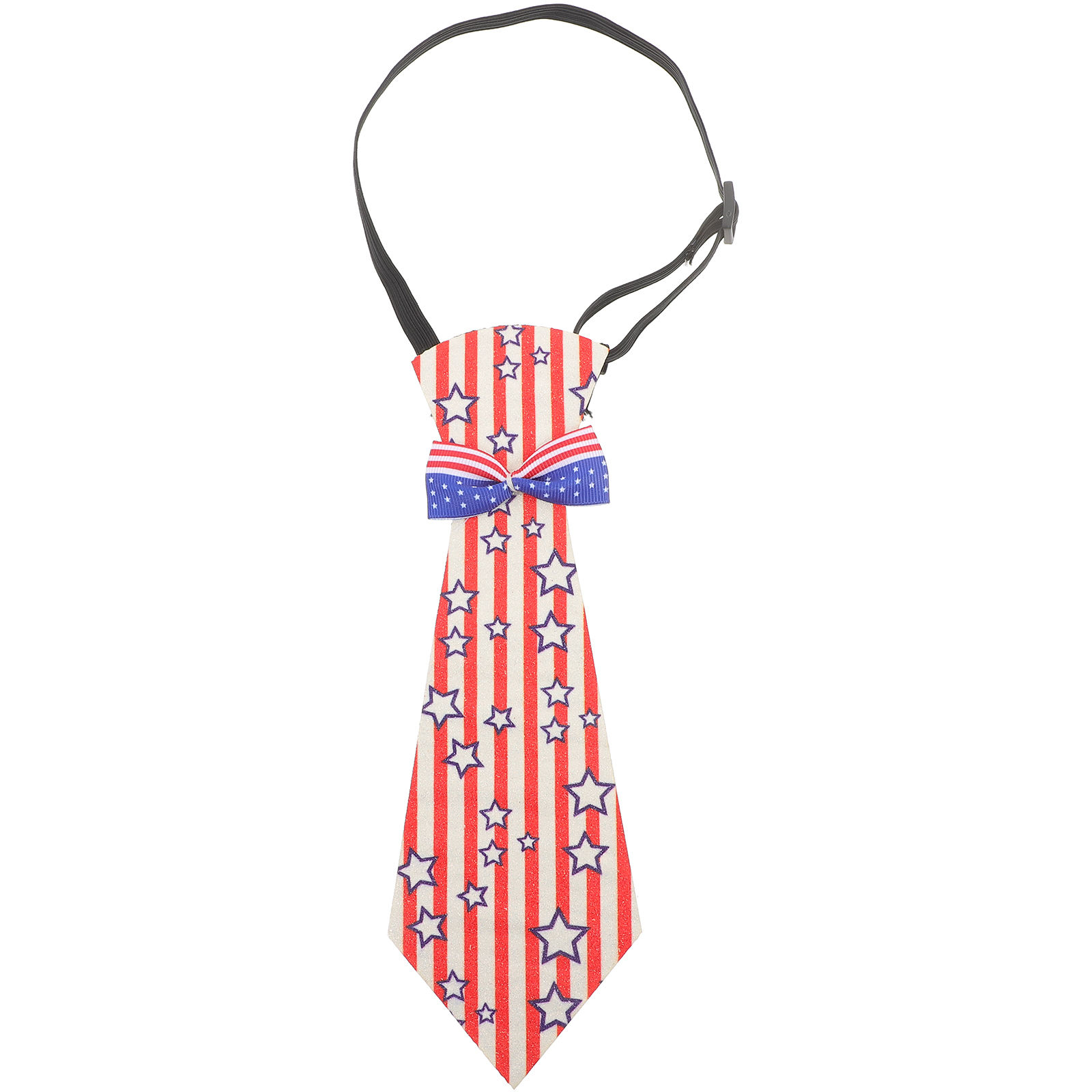 FONDOTIN 1Pack Multicolor Felt Tie Shape Necktie For Kids Independence ...