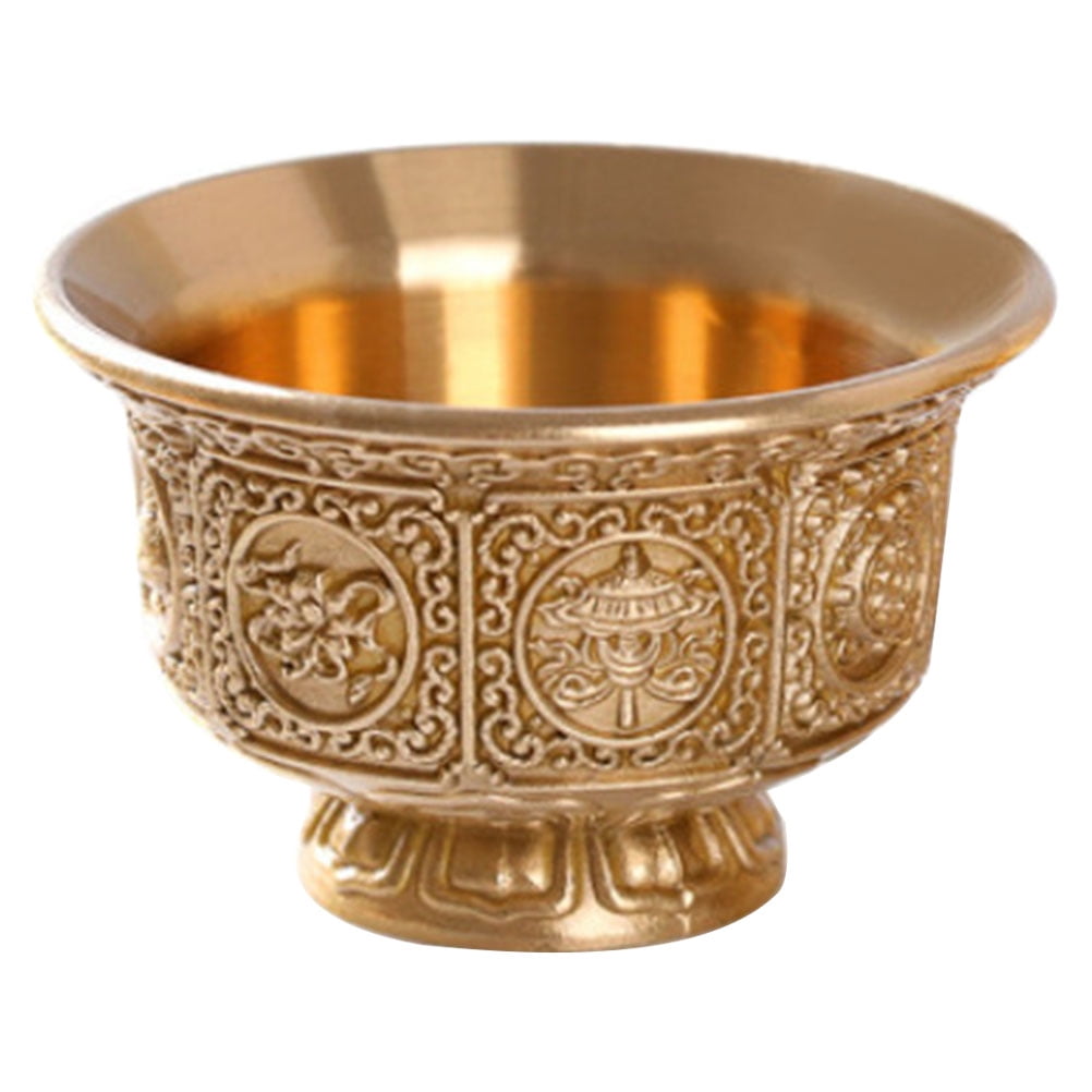 FONDOTIN 1Pack Round Offering Cup Ornamental Cup for Water Offering to ...