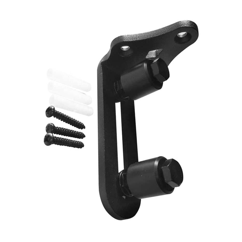 FONDOTIN Door Pendulum Stopper Triangle Pulley Stop Carbon Steel Black ...