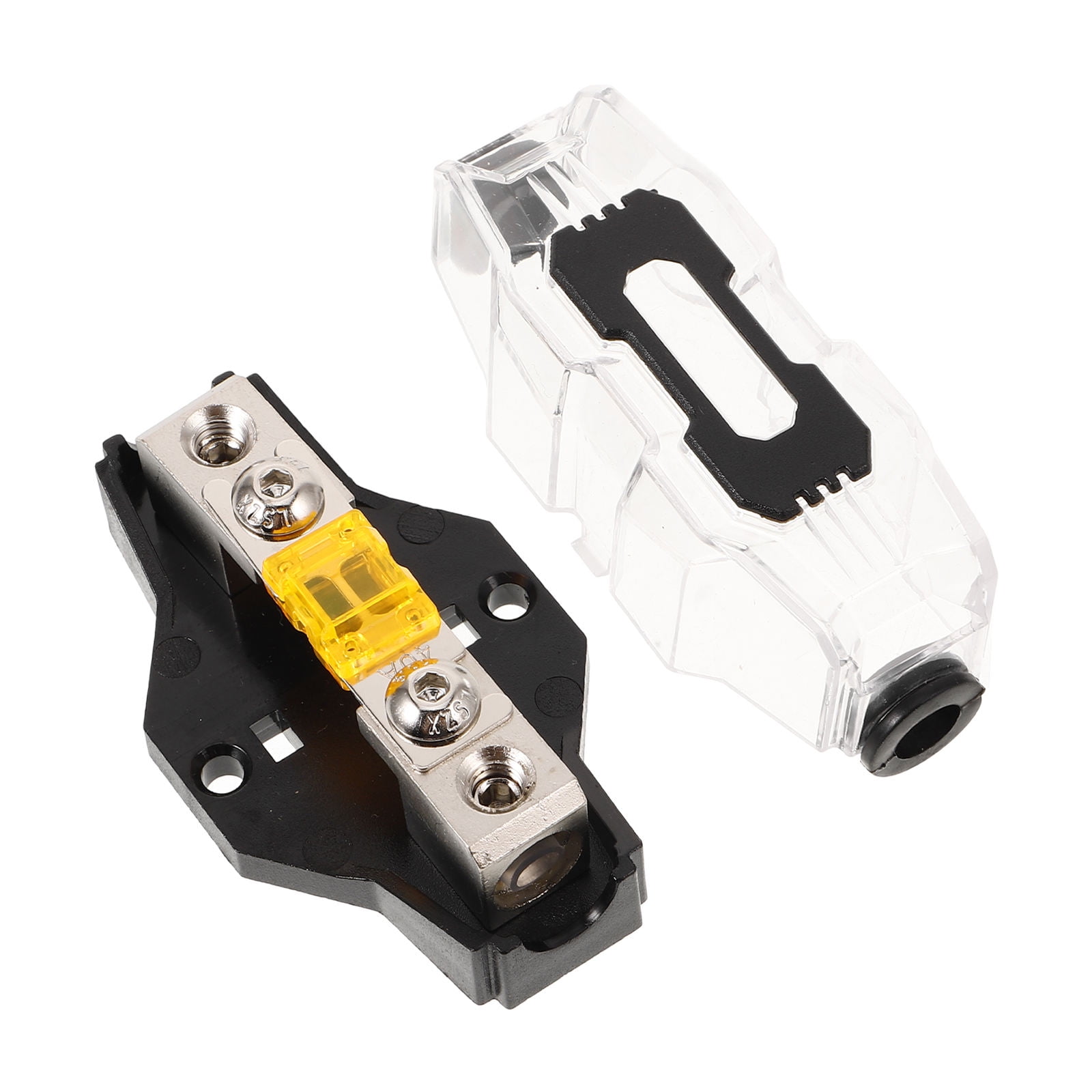 FONDOTIN 1Pack Solid Brass Car Amplifier Fuse Block for Automotive ...