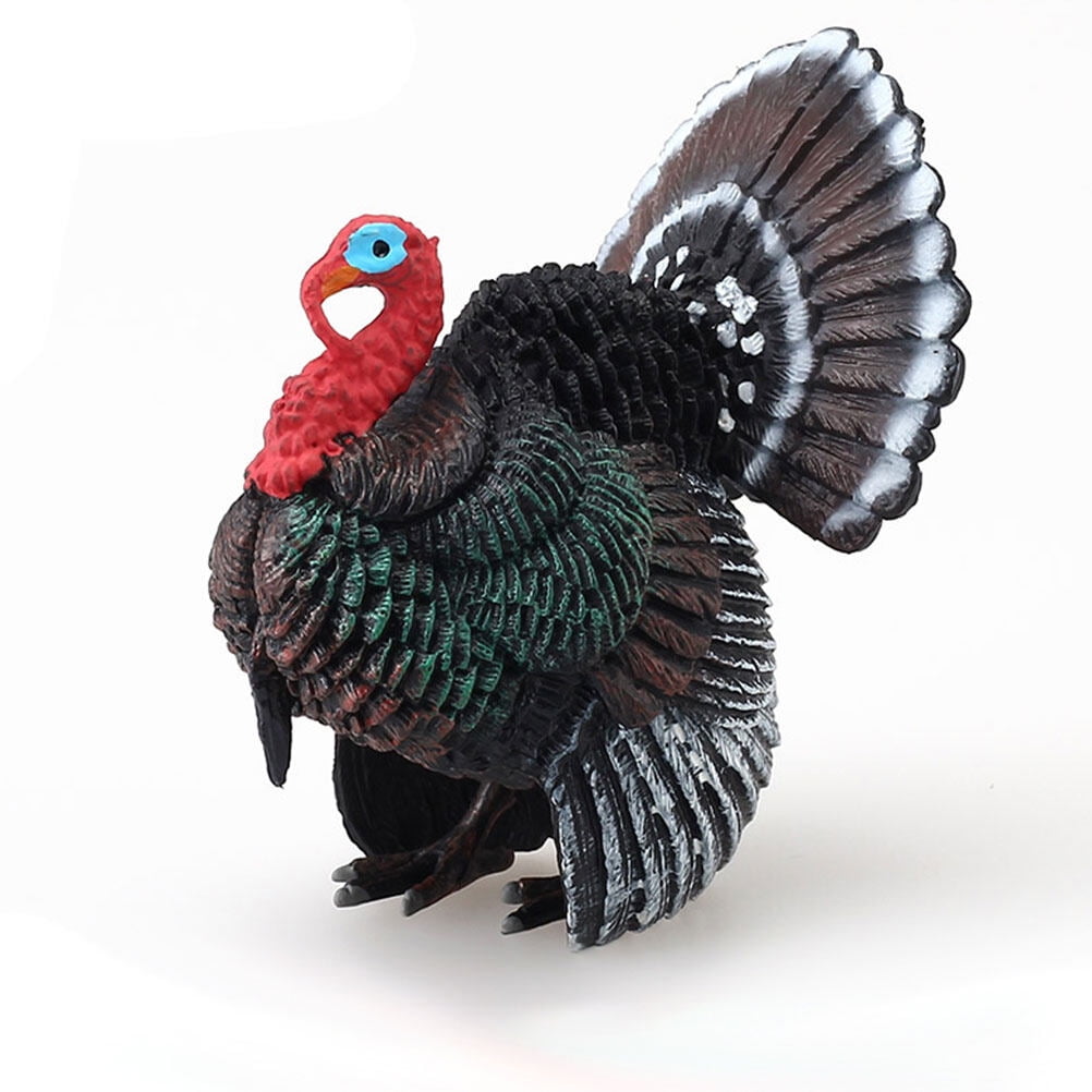 FONDOTIN Mini Turkey Figurine Multi Color for Room Decoration 1Pack ...