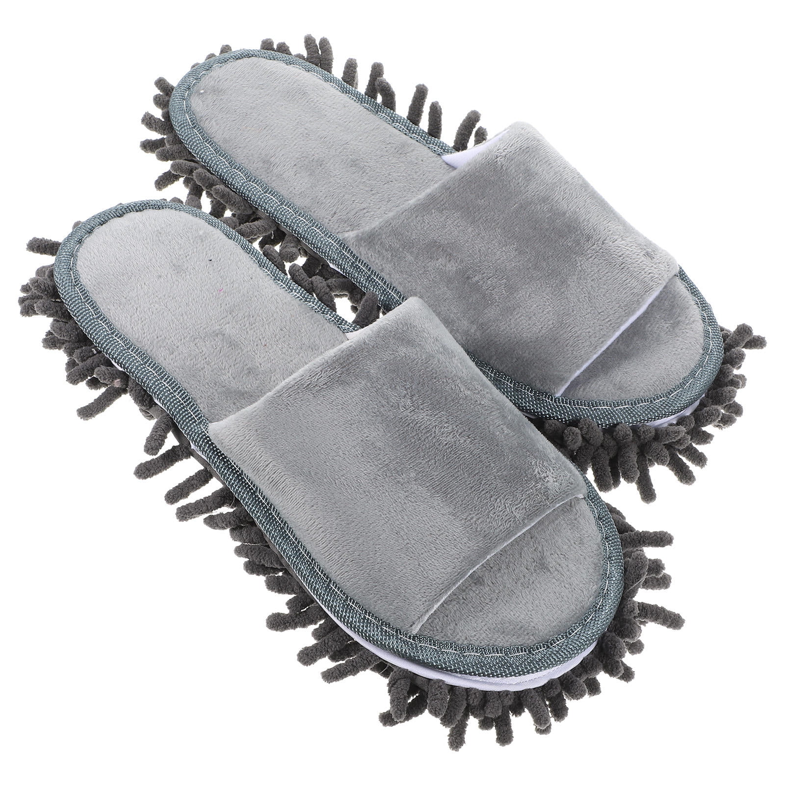 FONDOTIN 1Pair Indoor Mopping Slippers for Floor Cleaning with Toe ...