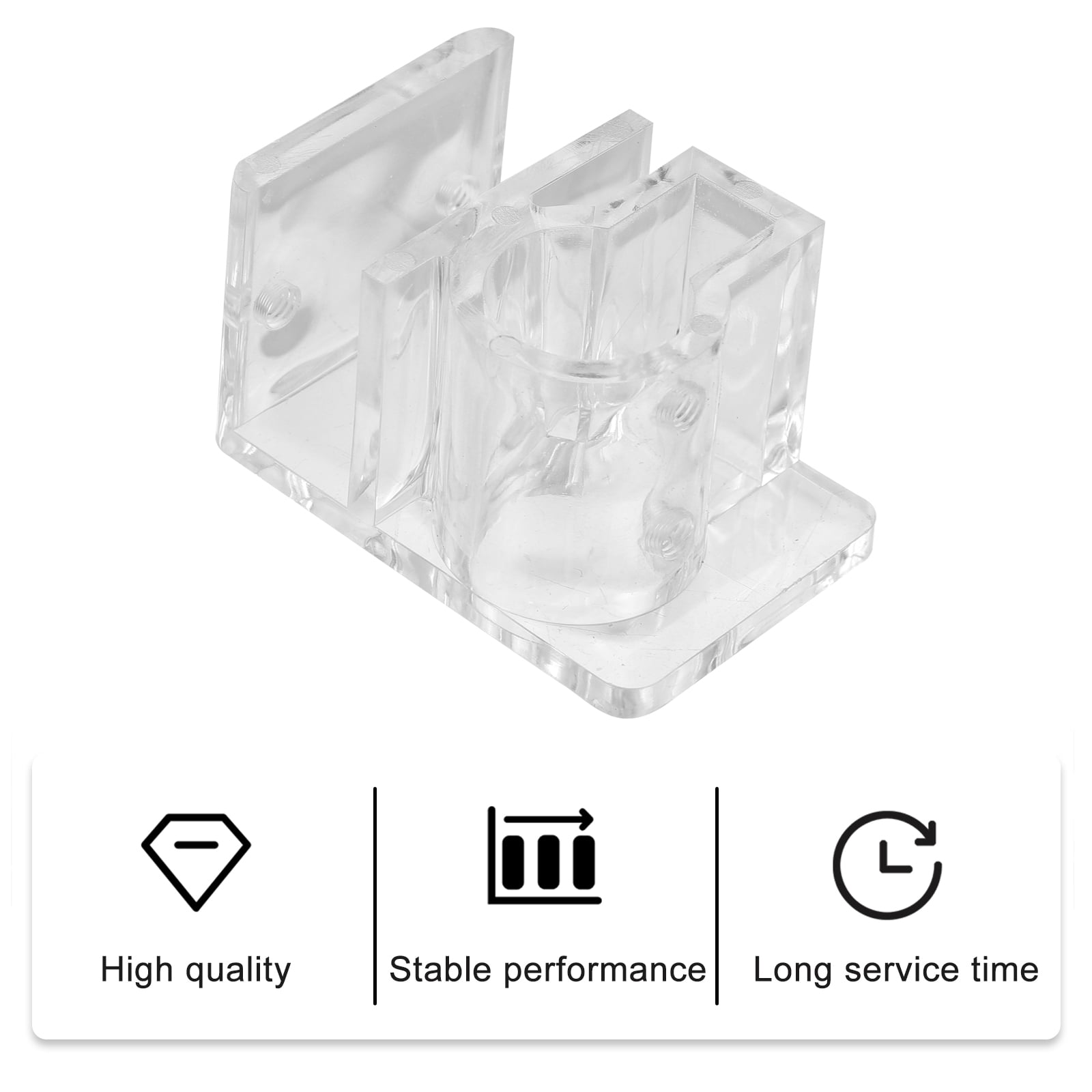 FONDOTIN 1Pc White Fish Tank Clamp Acrylic Fixing Clip for Aquarium ...