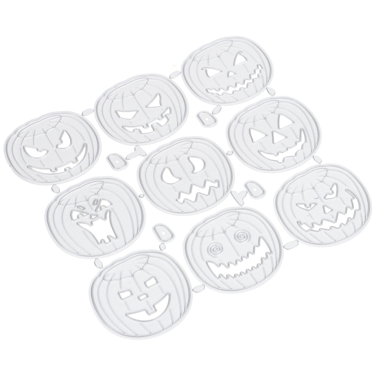 FONDOTIN 1Pc Pumpkins Steel Stencil Pumpkin Face Shape Cutting Die for ...