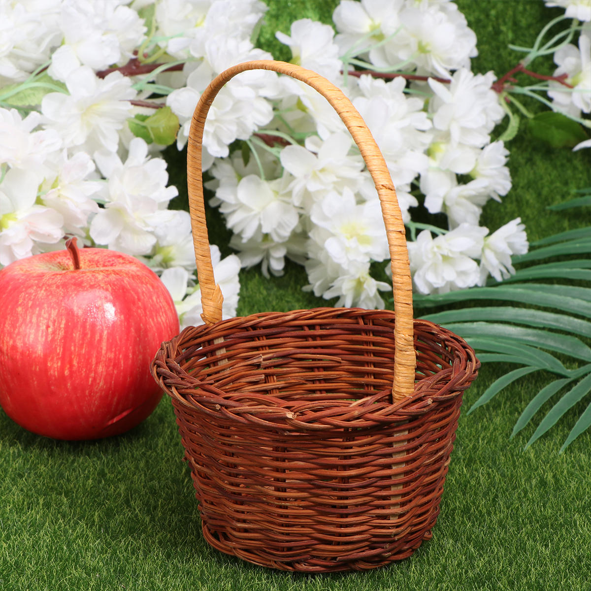 FONDOTIN 1Pc Small Decorative Baskets Rattan Mini Basket For Home ...
