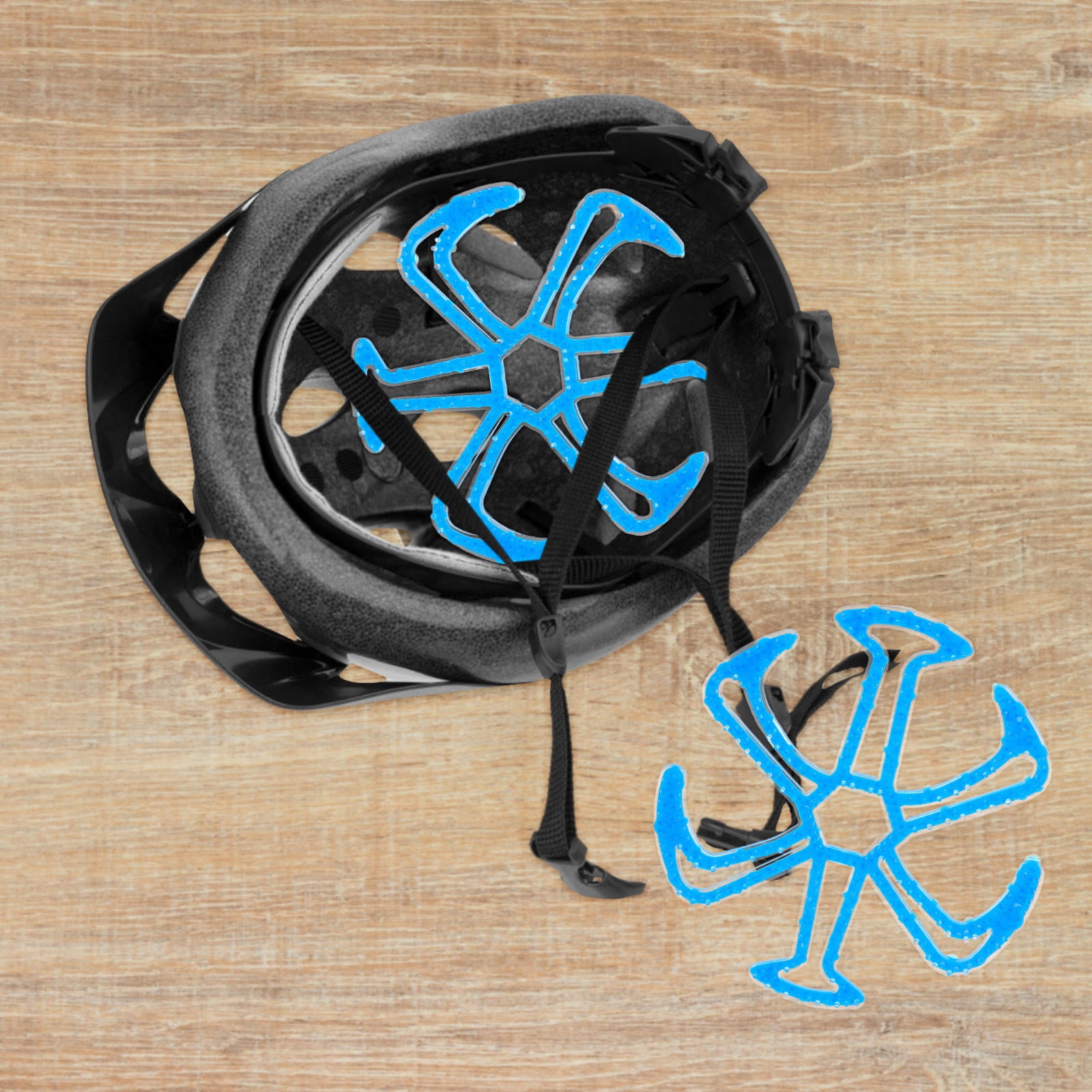 FONDOTIN 1Pcs Black Silicone Shock Absorption Safety Helmet Inner Pad ...