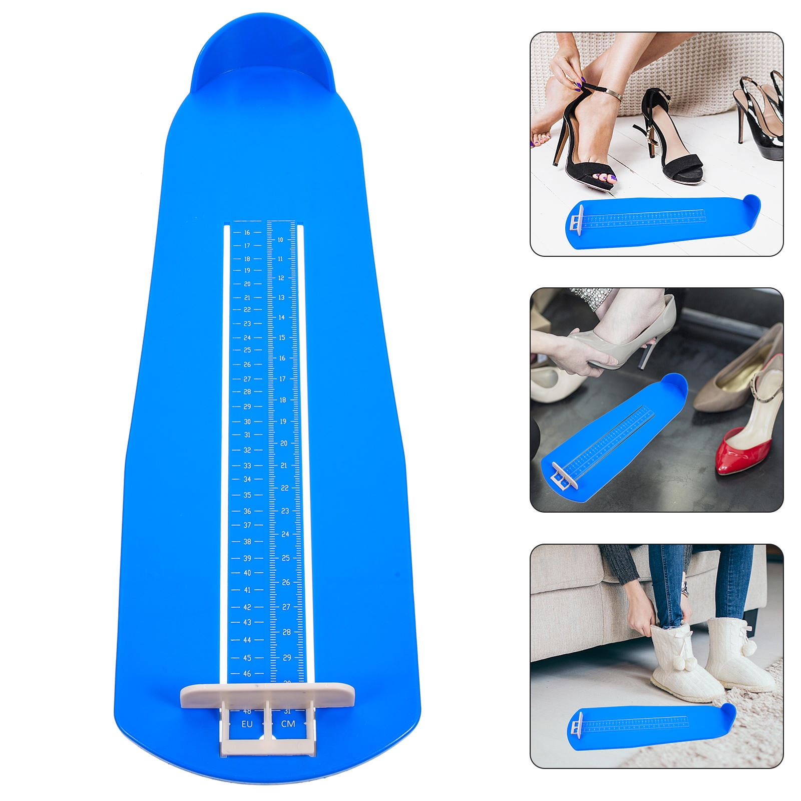 FONDOTIN Foot Measurement Device Adult Shoe Size Measuring Device Abs ...