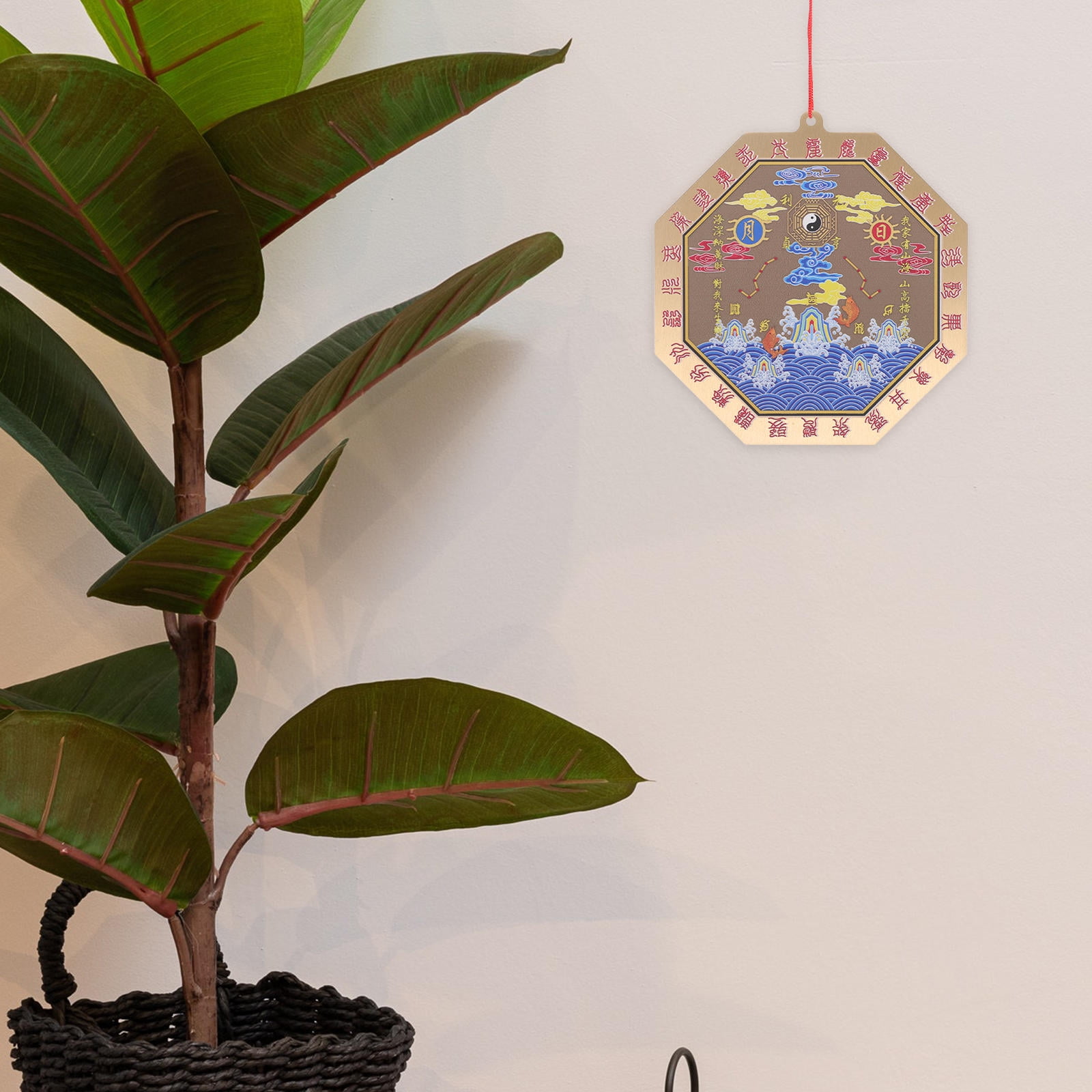 FONDOTIN 1Pcs Feng Shui Bagua Pendant Octagonal Mirror for Home and ...