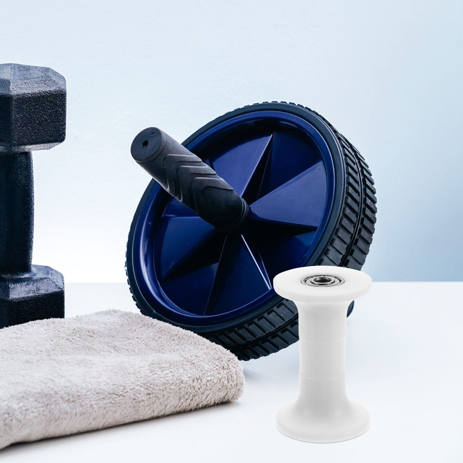 FONDOTIN Rowing Machine Cover Rowing Machine Bearings White 1Set ...