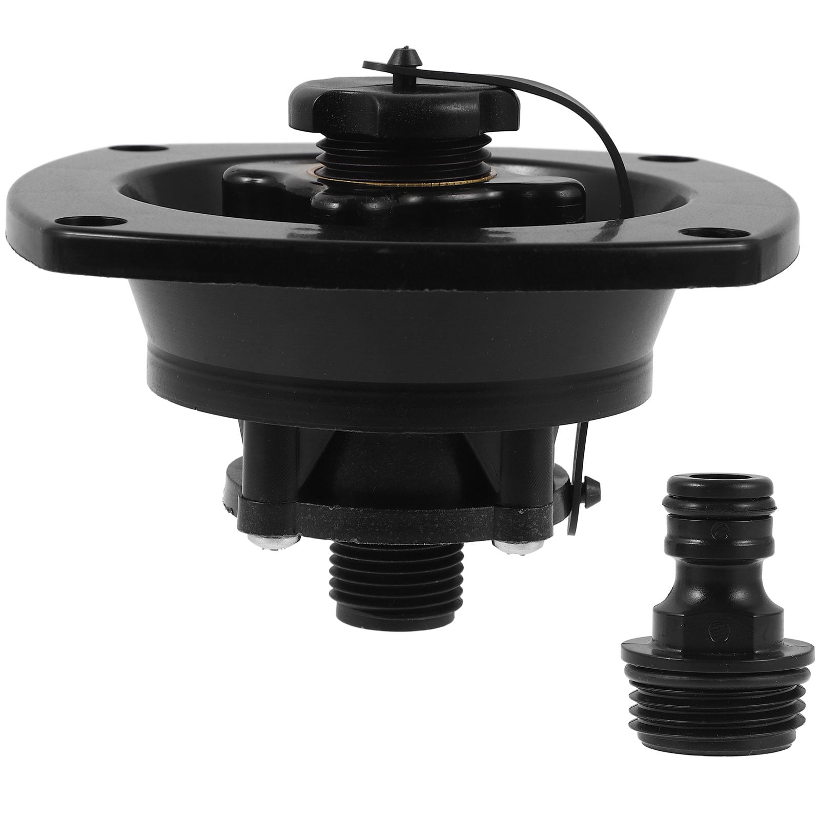 FONDOTIN Camper Water Inlet Rv Water Fill Adapter Black PP 1Pcs ...