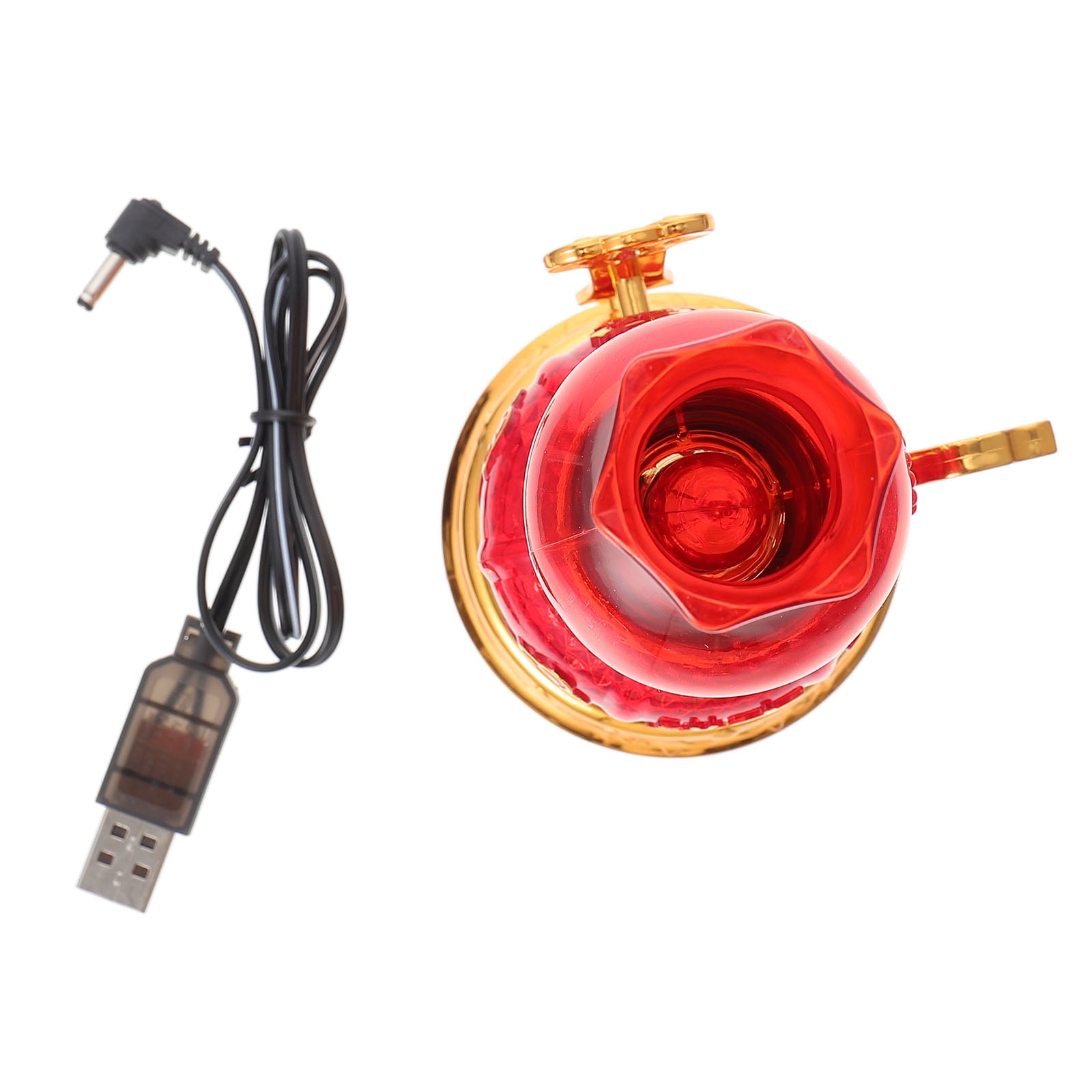 FONDOTIN 1Pcs Red Plastic Candle Like Decorative Buddha Lamp Adjustable ...