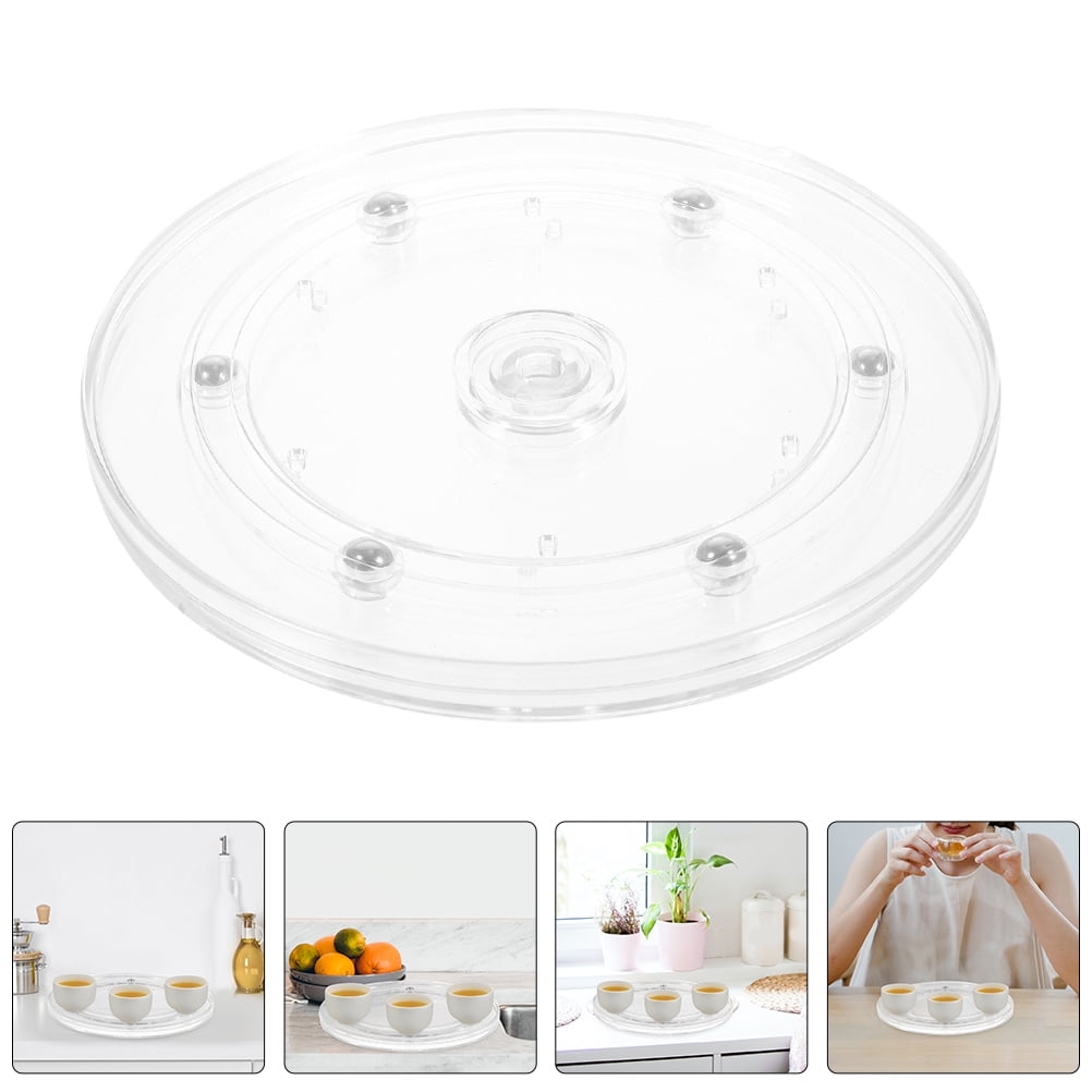 FONDOTIN Storage Holder Rotating Tray Turntable Acrylic 1Pcs - Walmart.com