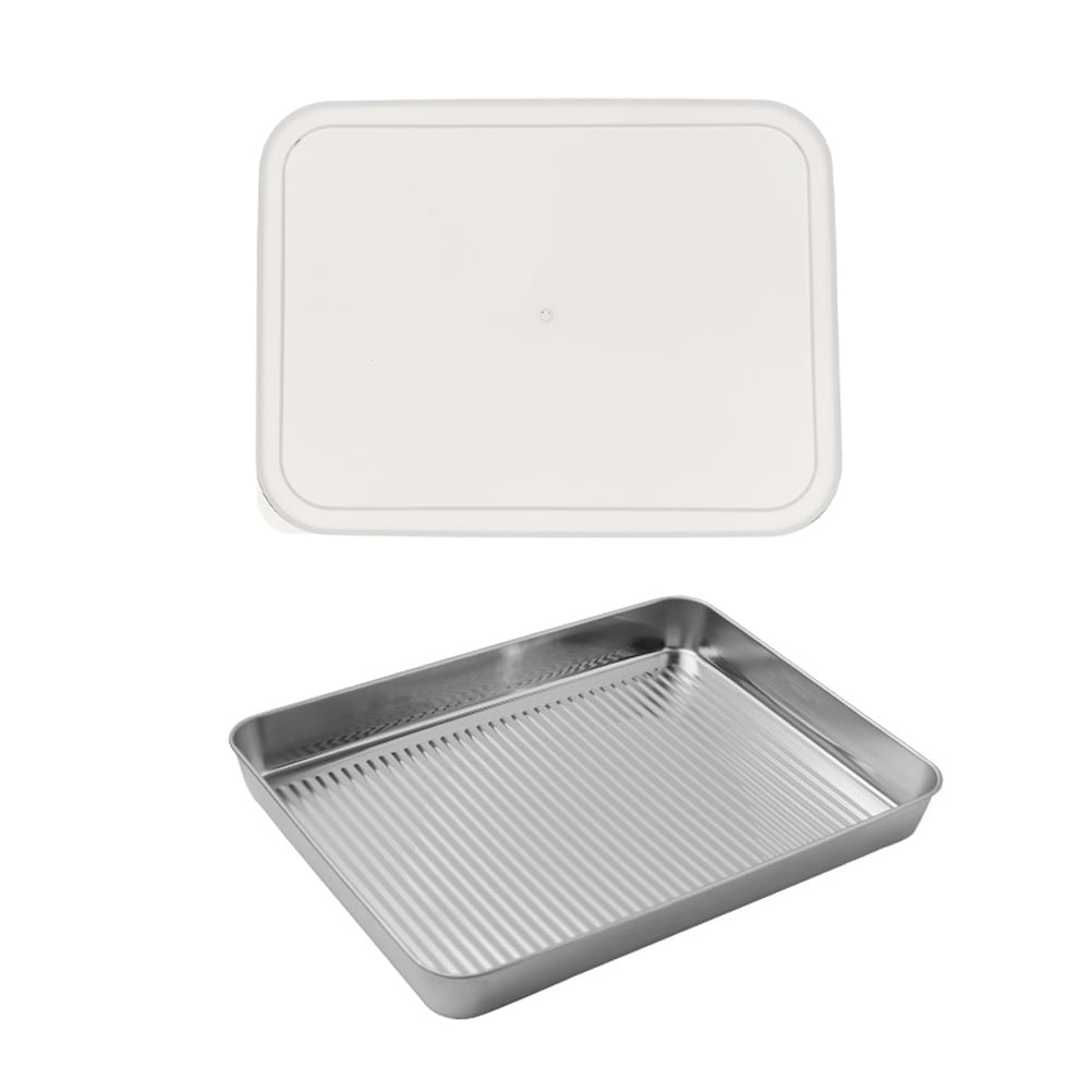 FONDOTIN Baking Sheets Baking Tray Stainless Steel 1Set - Walmart.com
