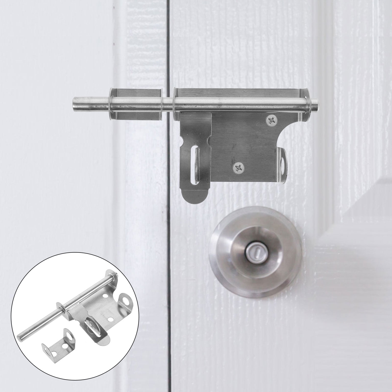 FONDOTIN 1Pcs Silver Rectangular Slide Bolt Lock for Kitchen Closet ...