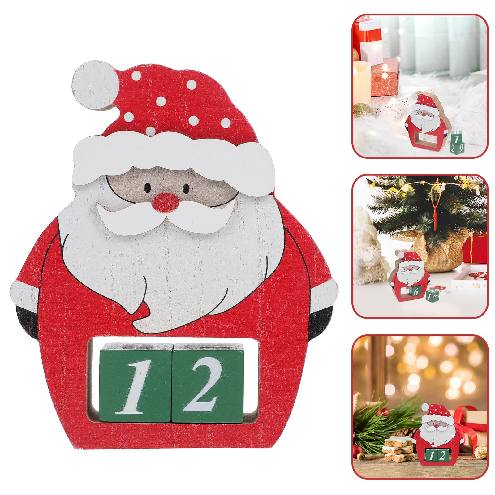 FONDOTIN 1Pcs Wooden Countdown Calendar Perpetual Desk Calendar ...