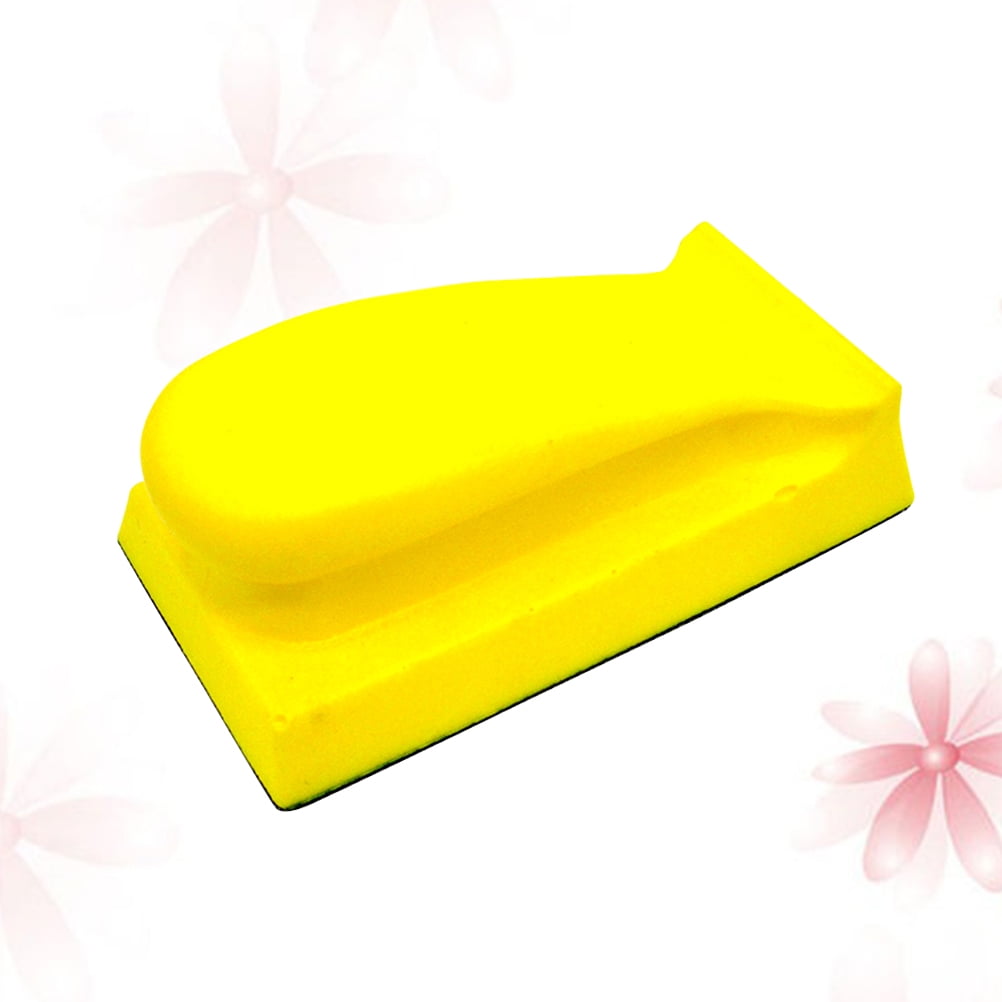 FONDOTIN 1Pcs Yellow Rectangular Pu Foam Polishing Pad for Hand ...