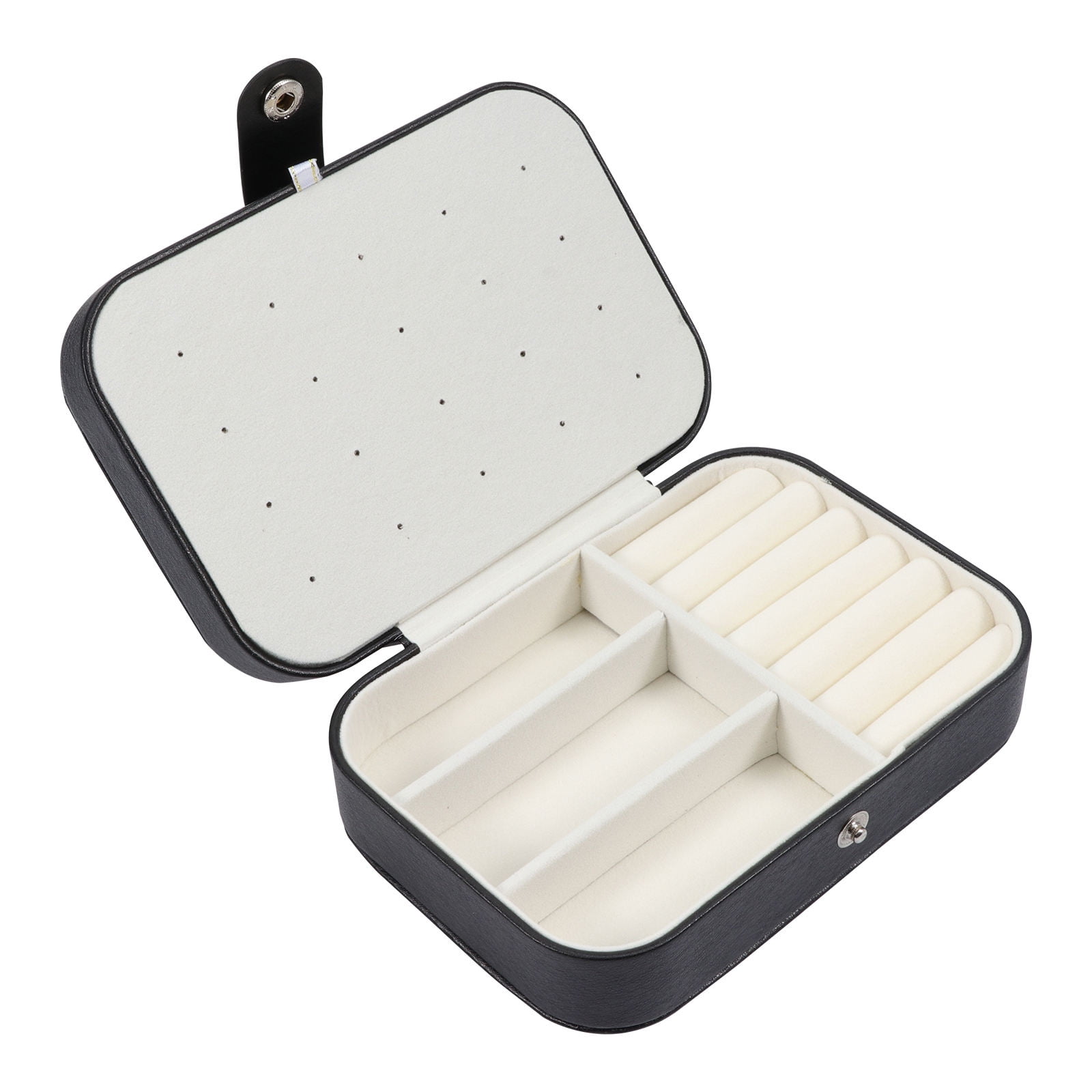 FONDOTIN 1Set Black Rectangular Jewelry Storage Box for Women and ...