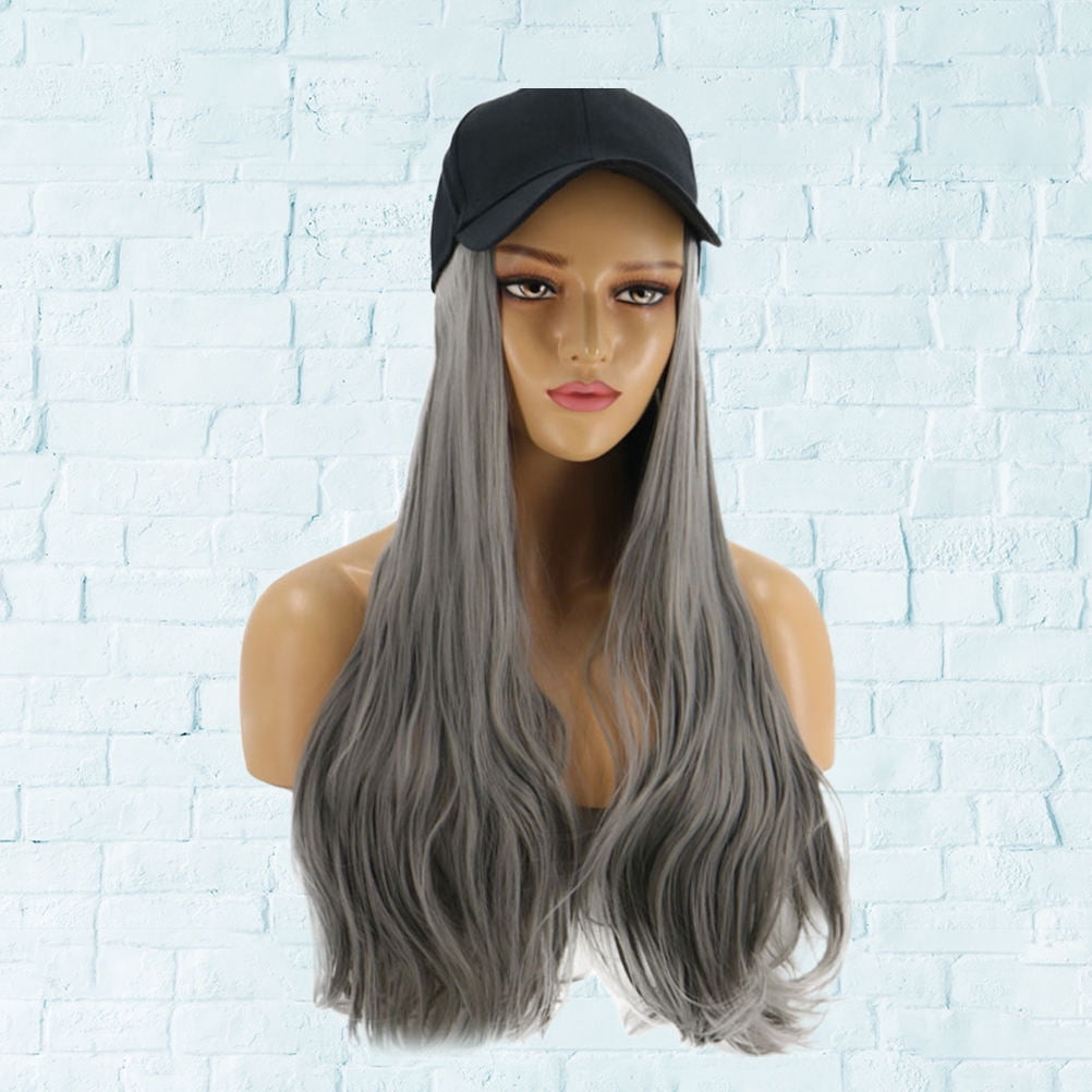 FONDOTIN 1Set Curly Wig Hat for Women with Natural Look Hair Extension ...