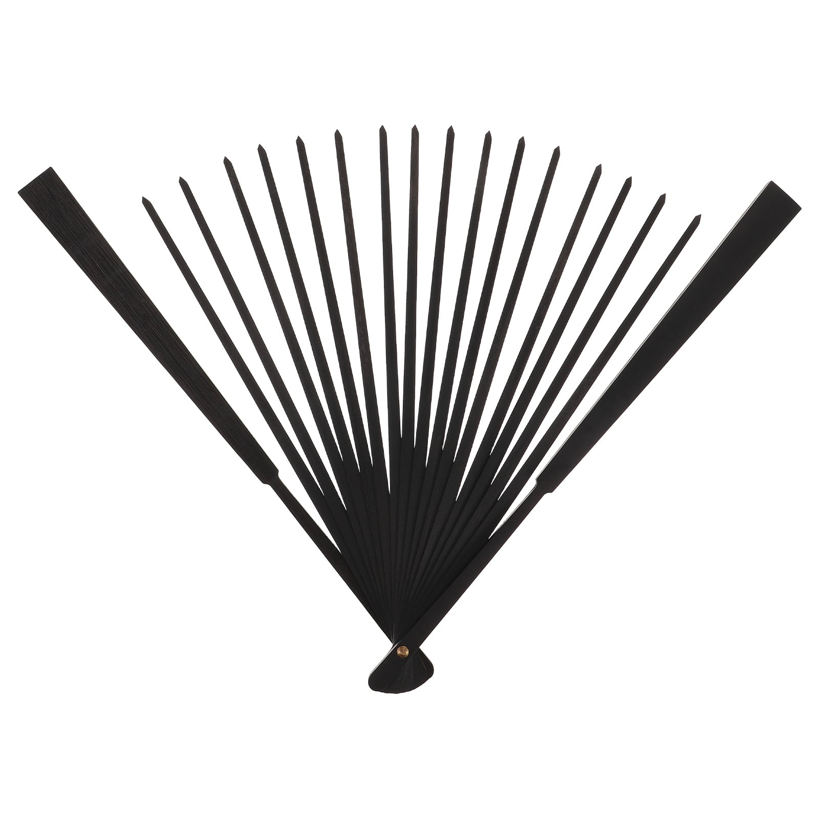 FONDOTIN 1Set DIY Wooden Fan Frame Black Bamboo For Dance Performances ...