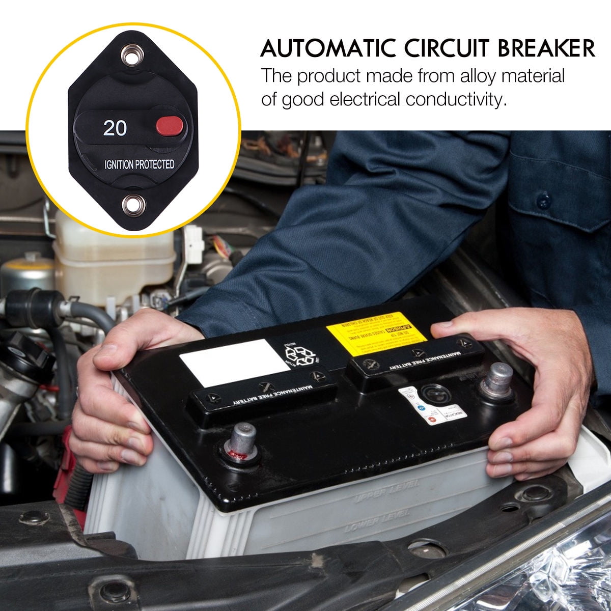 FONDOTIN 1Set Electric Vehicle Use Overcurrent Protector Circuit ...