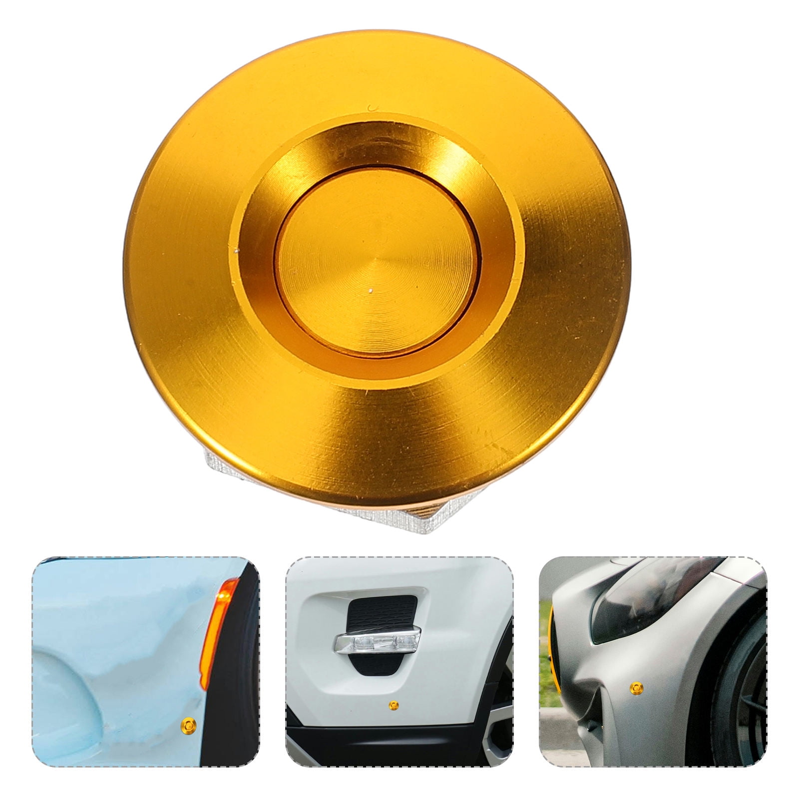 FONDOTIN 1Set Golden Stainless Steel Hood Pin Quick Release for Race ...