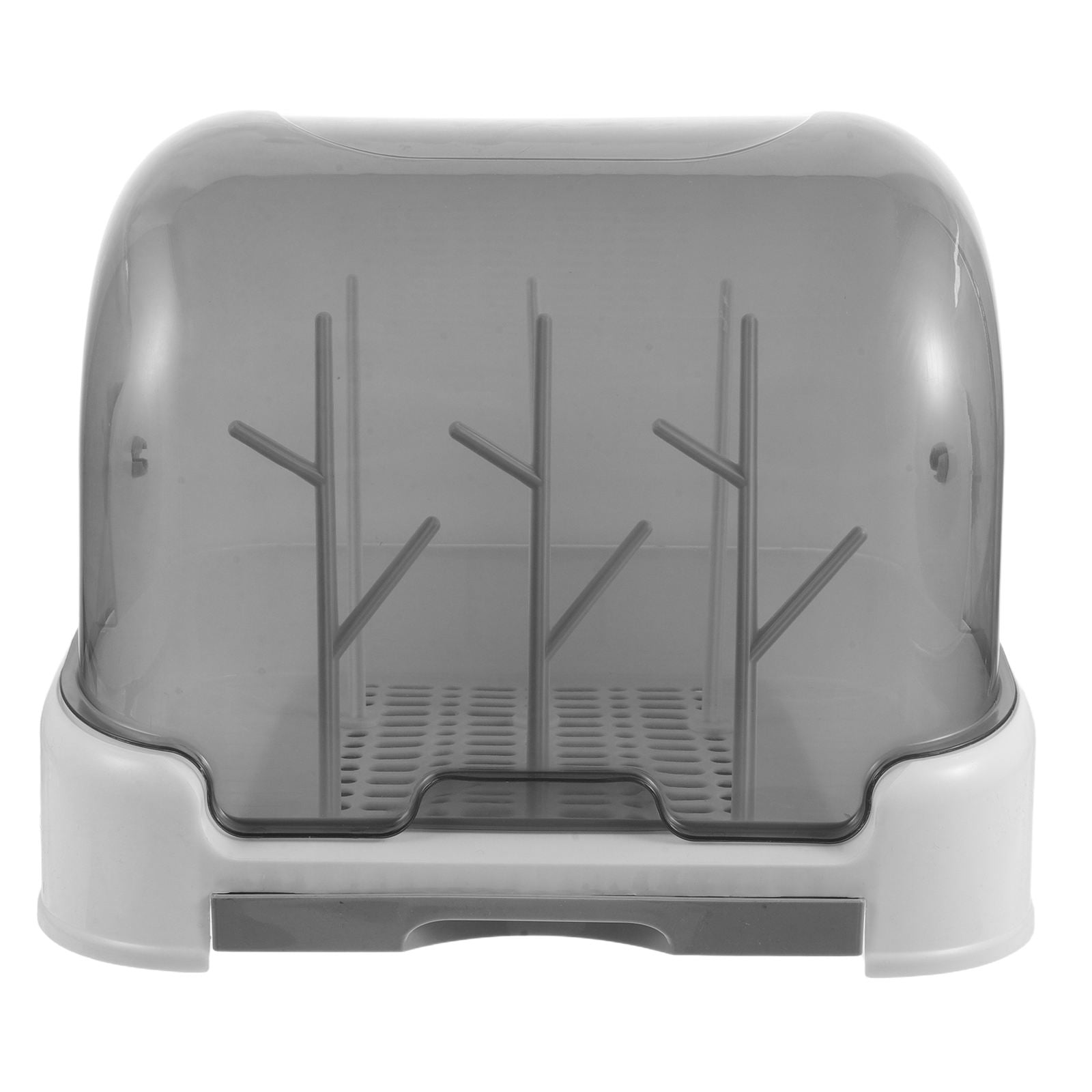 FONDOTIN 1Set Grey Plastic Drying Rack for Baby Bottles Modern Compact ...