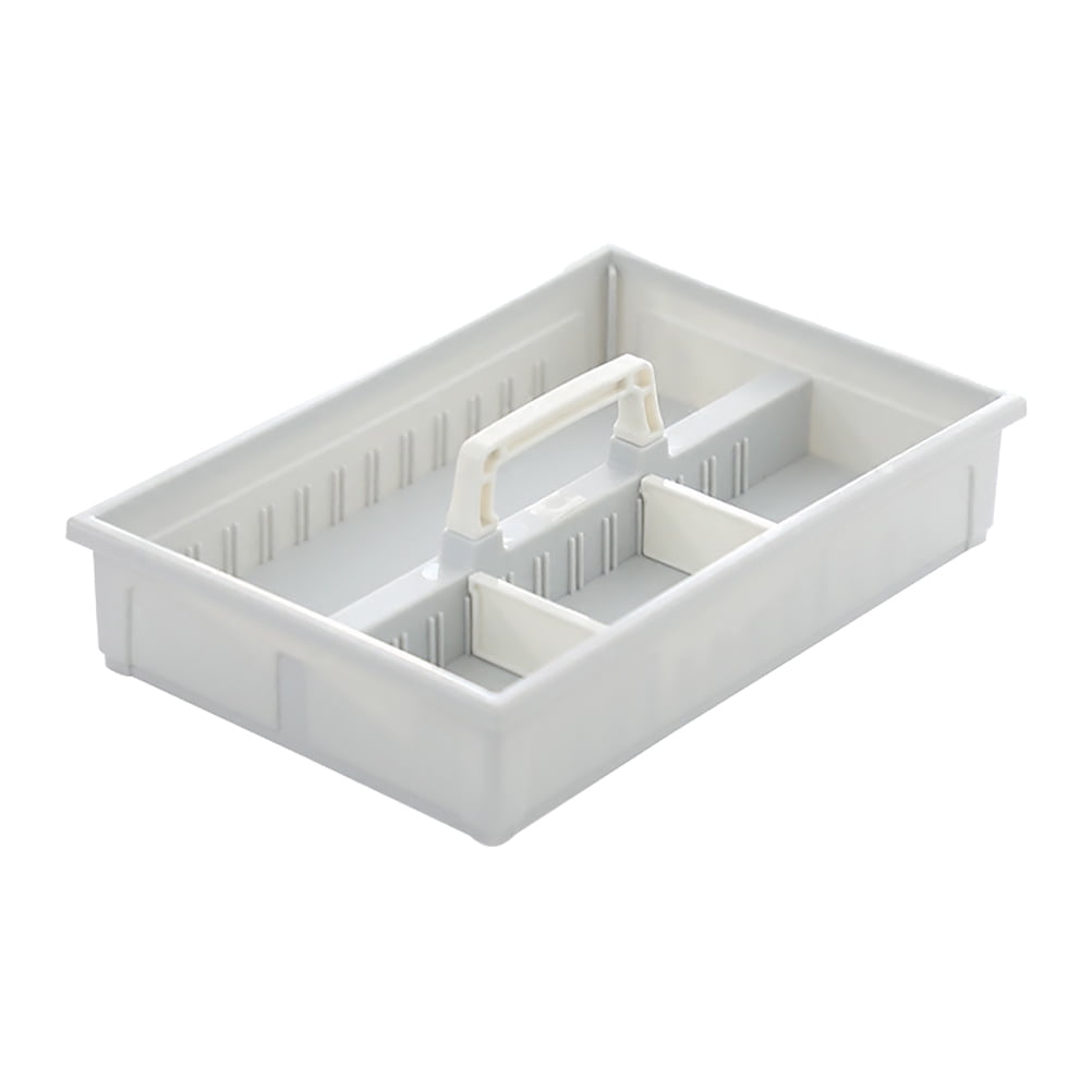 FONDOTIN Plastic Rectangular Desktop Organizer Box for Office Supplies ...